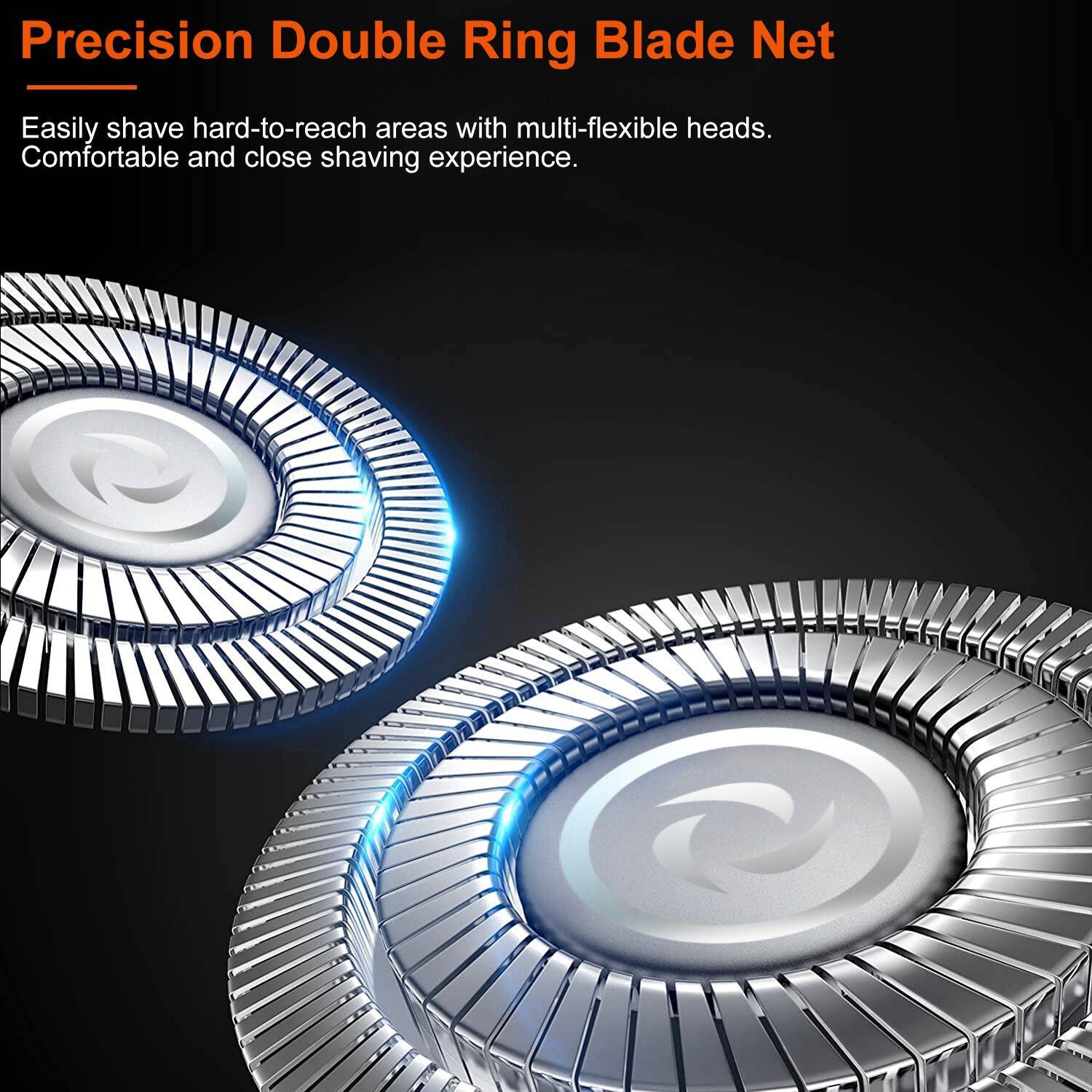 Edge Collections Men Electric Shaver Replacement Blade 5 Heads Beard Cutter Shaver Head