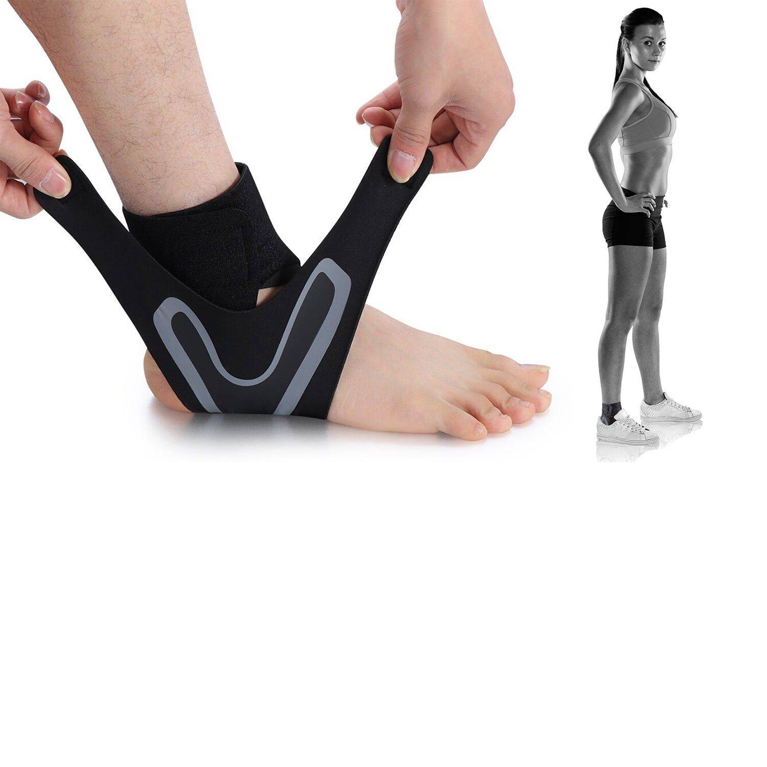 Amoré Paris Adjustable Lightweight Ankle Support Recovery & Pain Relief ...