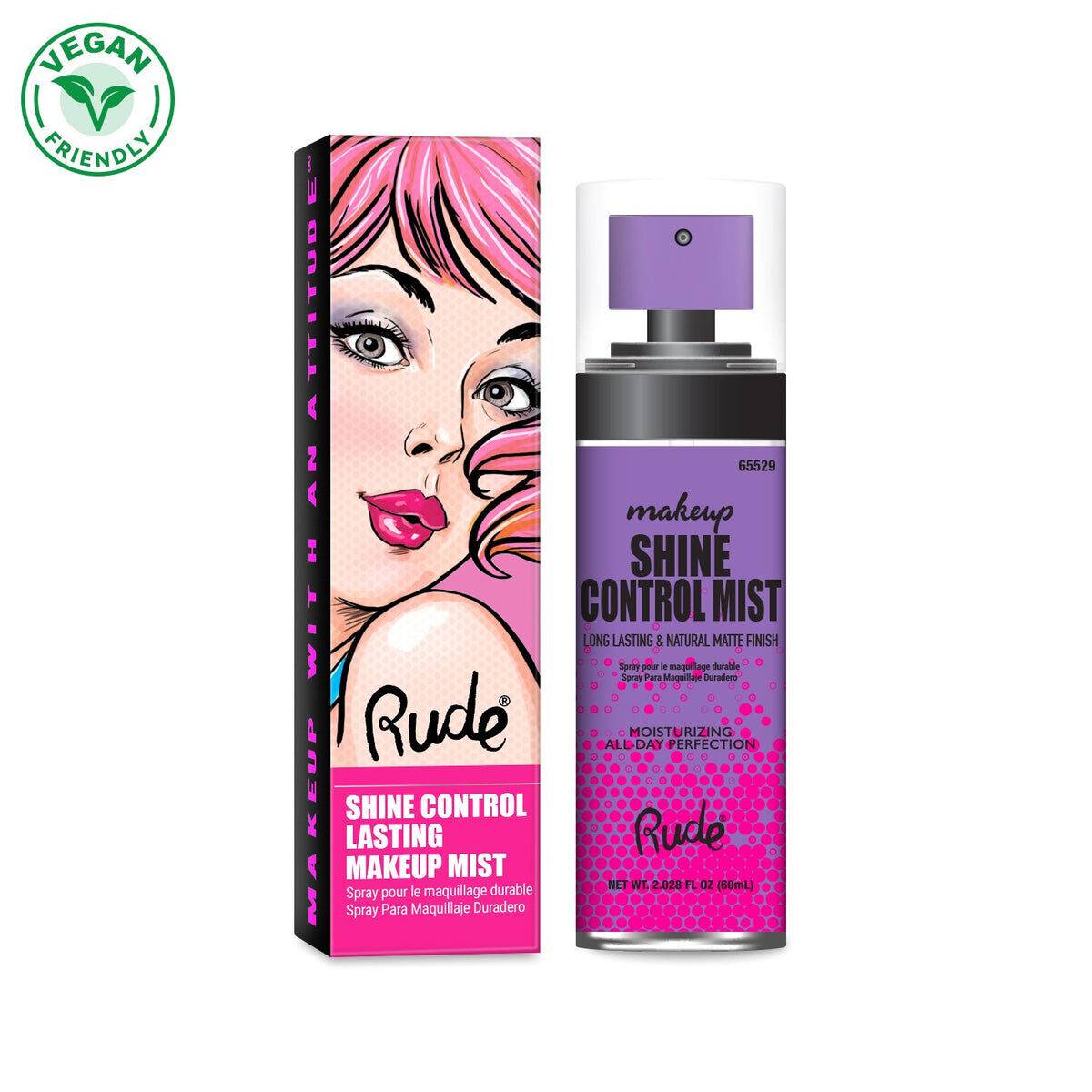 Rude Cosmetics Shine Control Lasting Makeup Mist