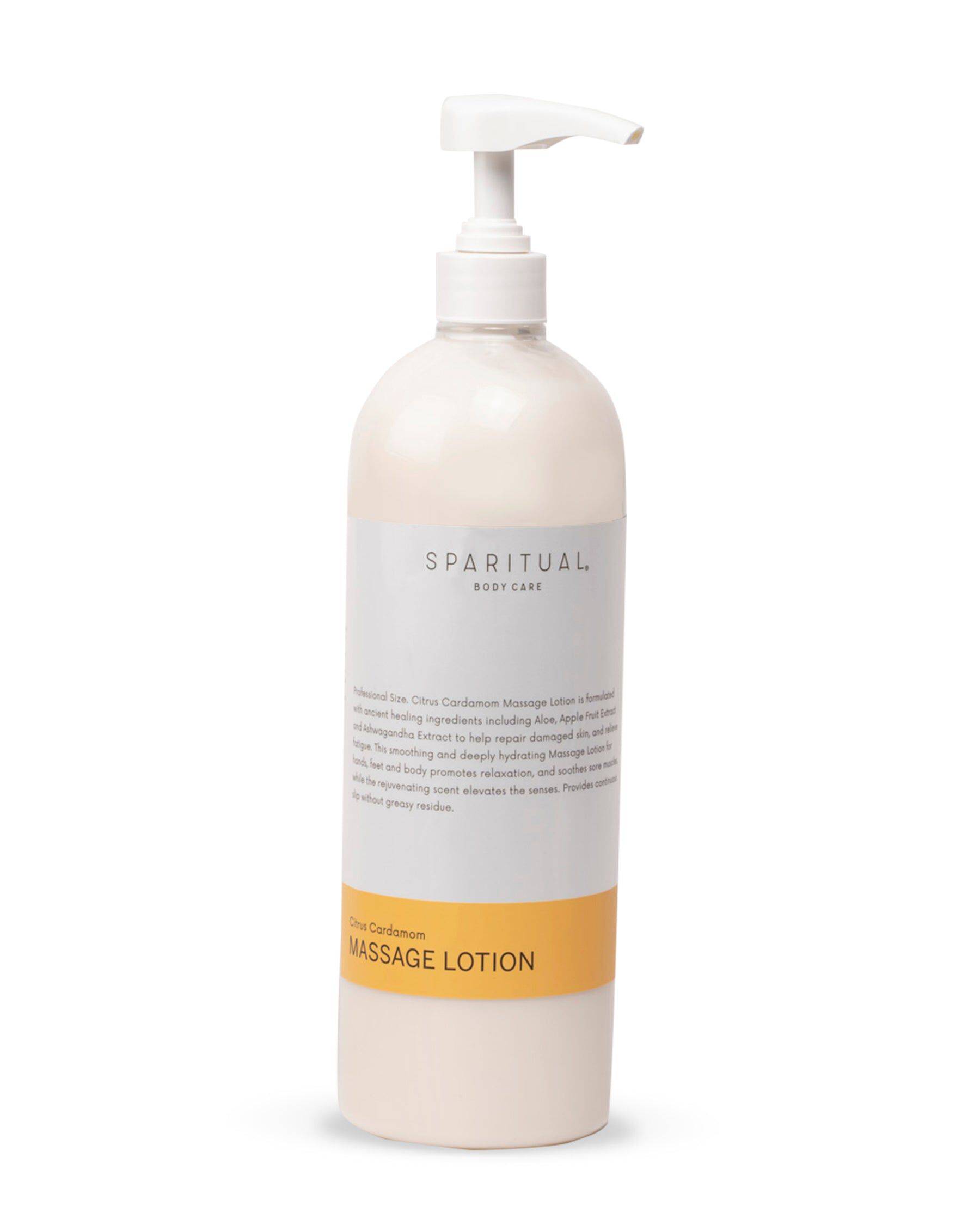 SPARITUAL Citrus Cardamom Slow Beauty Massage Lotion 33 fl oz