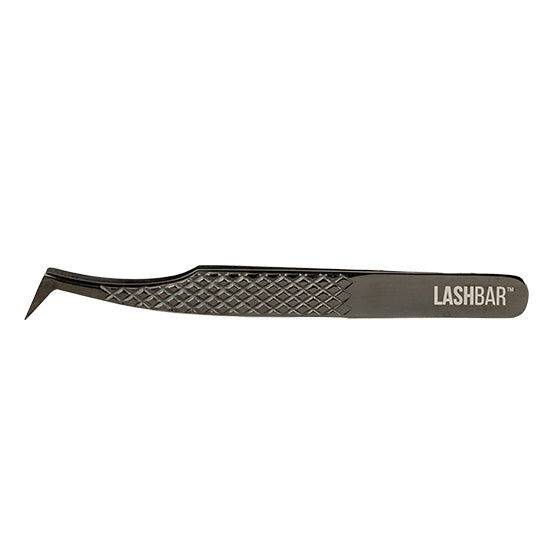 LashBar Pro New|Tweezers Diamond Tip Angled Boot Tweezer