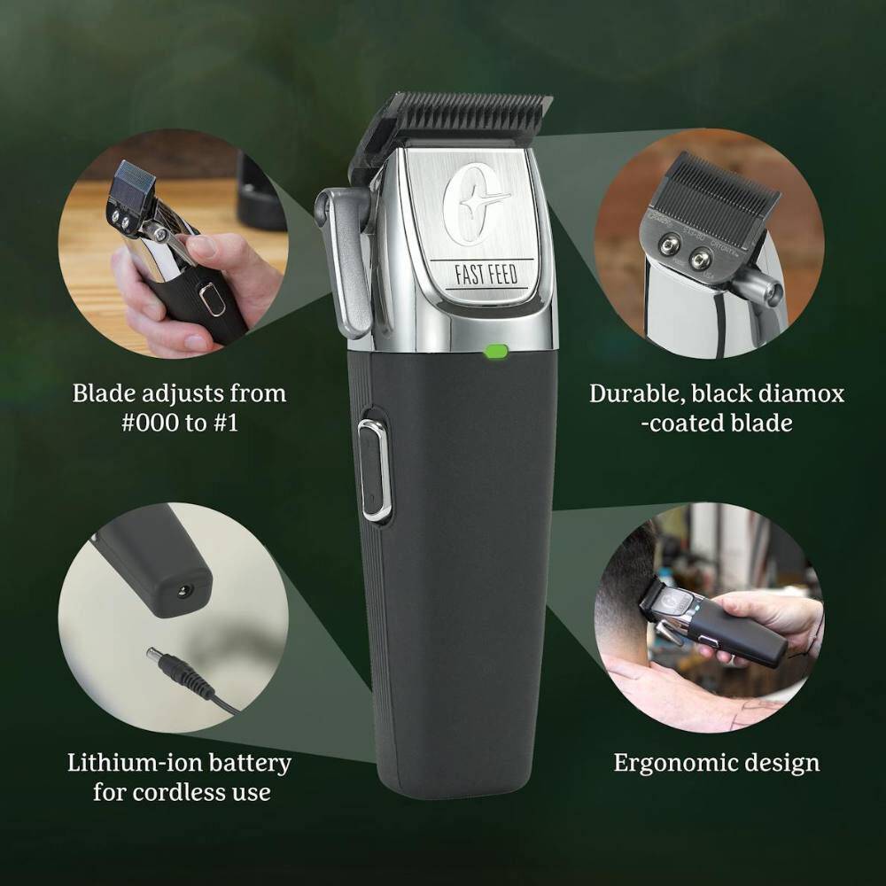 Oster Professional Cordless Fast Feed Clipper, Exclusive Series Black