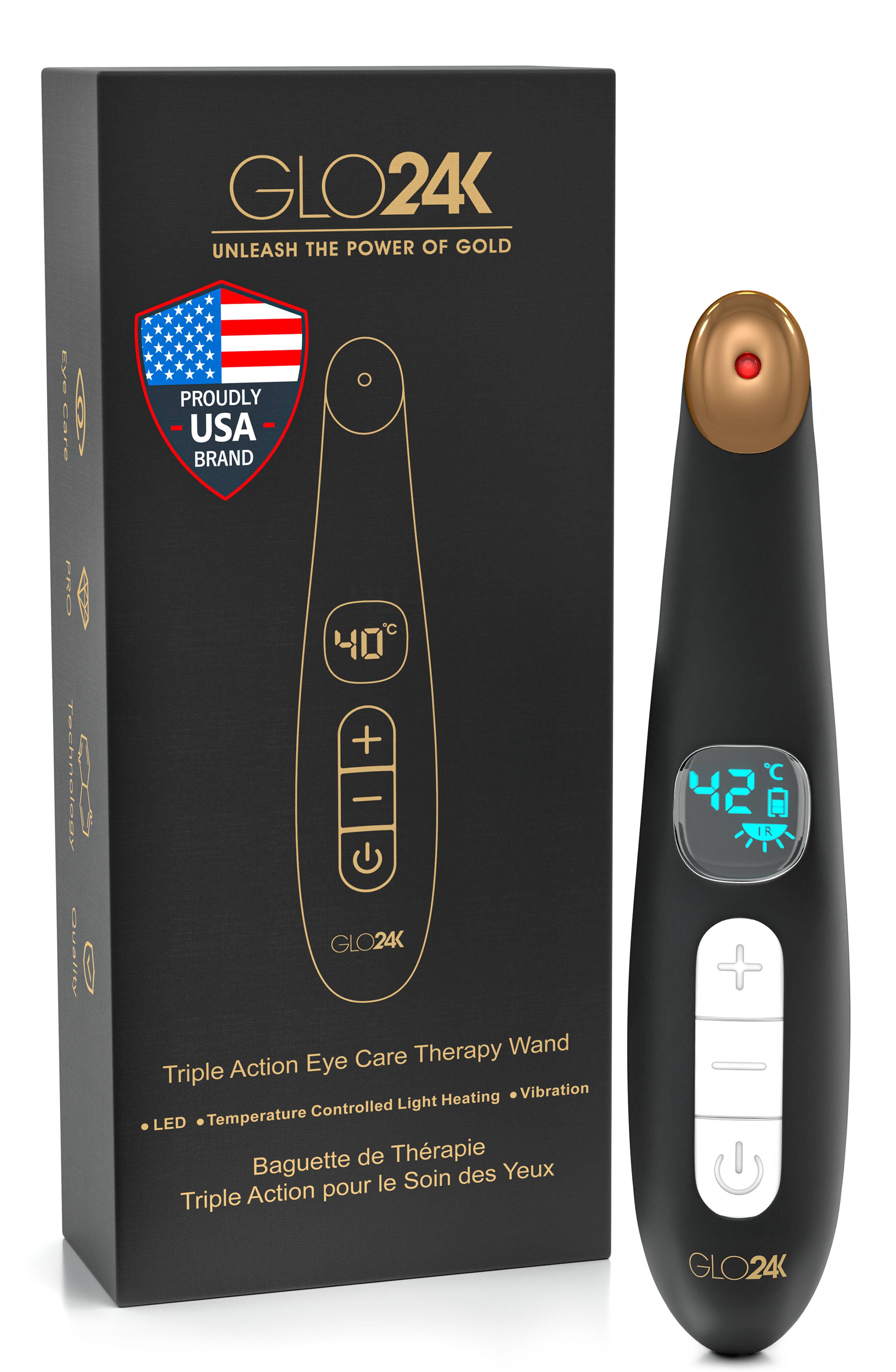 GLO24K Triple Action Eye Care Therapy Wand 1pc