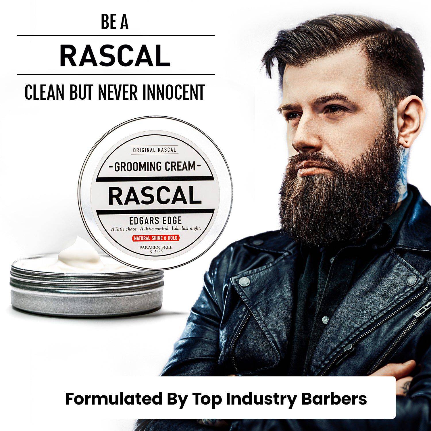 Rascal Deluxe Pomade: Edgars Edge Grooming Cream 3.4oz