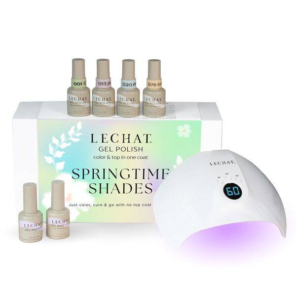 LeChat Nails Color & Top In One Coat Nail Gel Polish Try Me Kit with ...