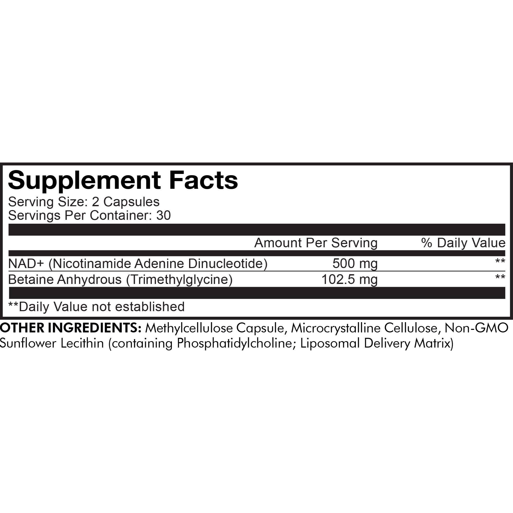 Codeage Liposomal NAD+ Supplement 60 ct