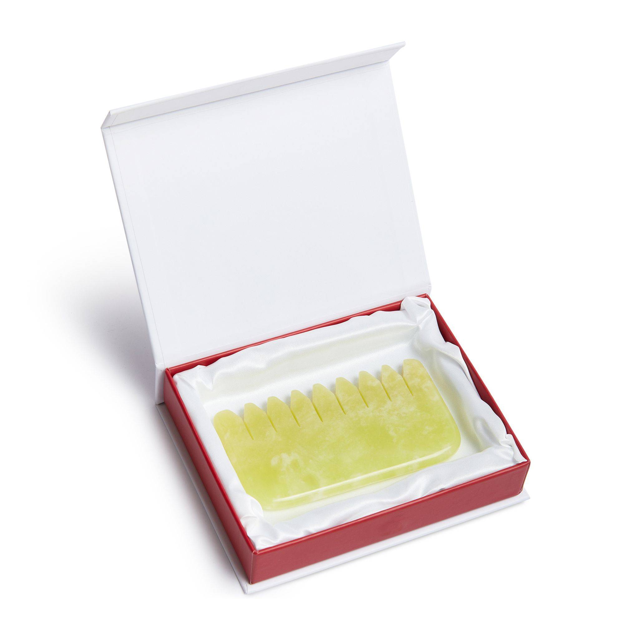 White Lotus Beauty Genuine Crystal Comb Chemical Free Jade