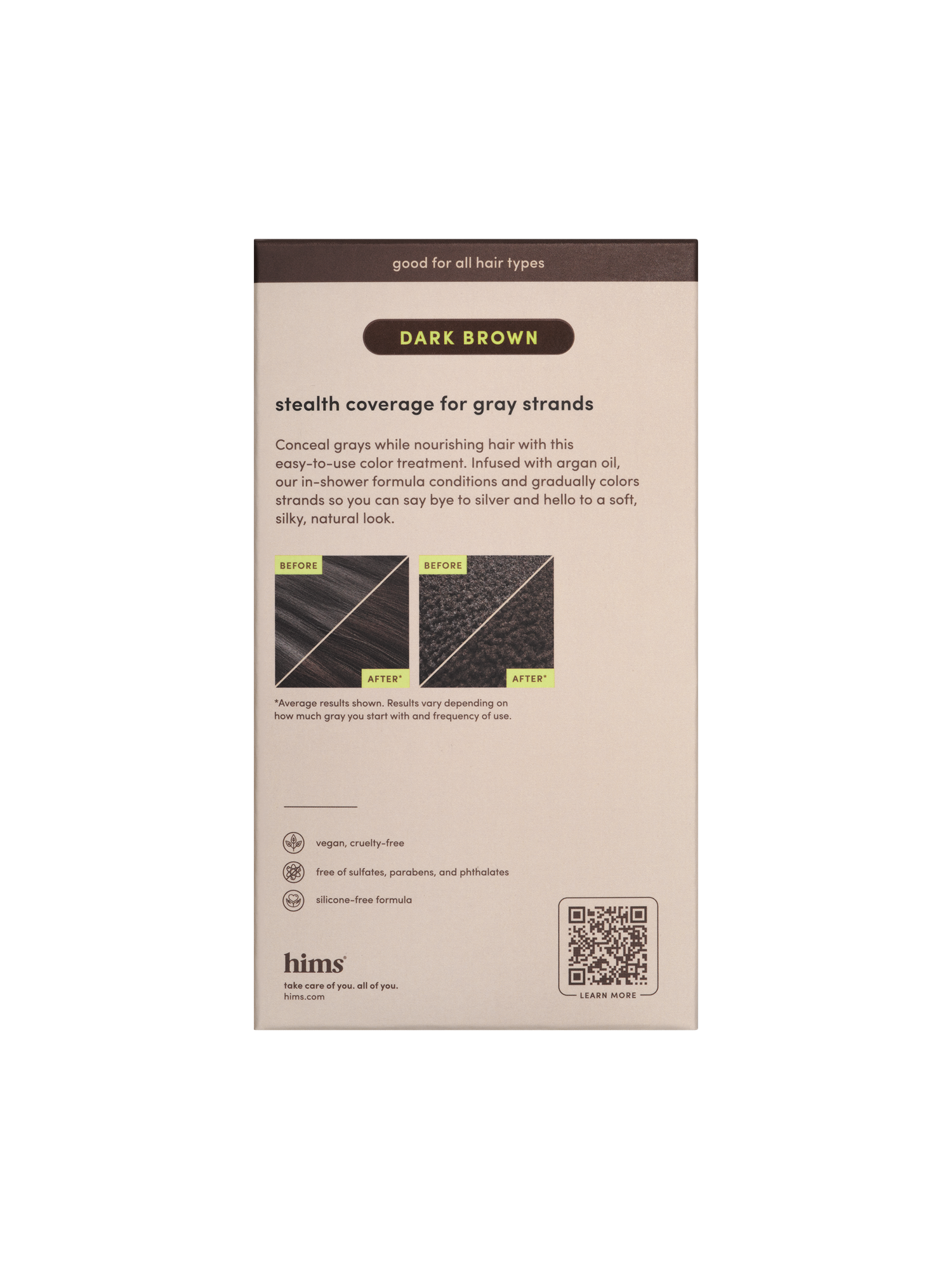 Hims Under Cover 2 in 1 Color Depositing Hair Conditioner - Dark Brown