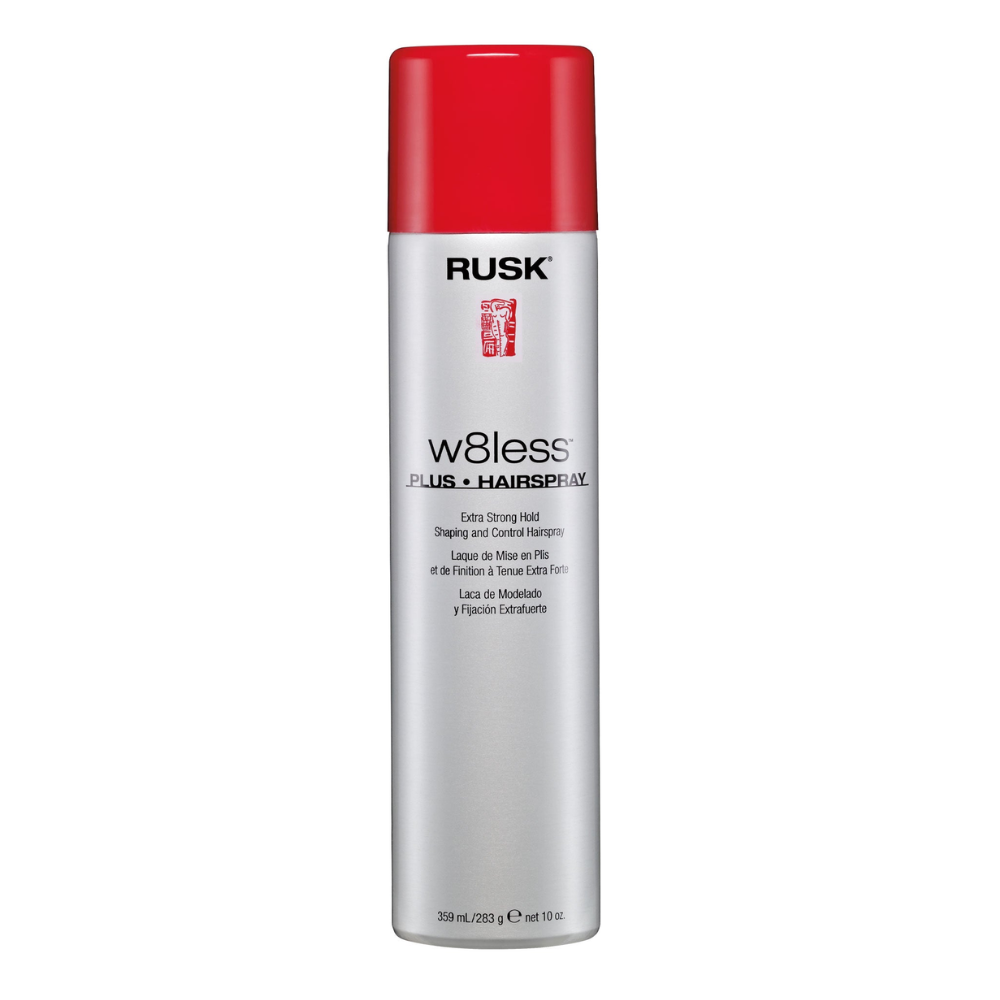 RUSK W8Less Plus Extra Strong Hairspray 10 oz.