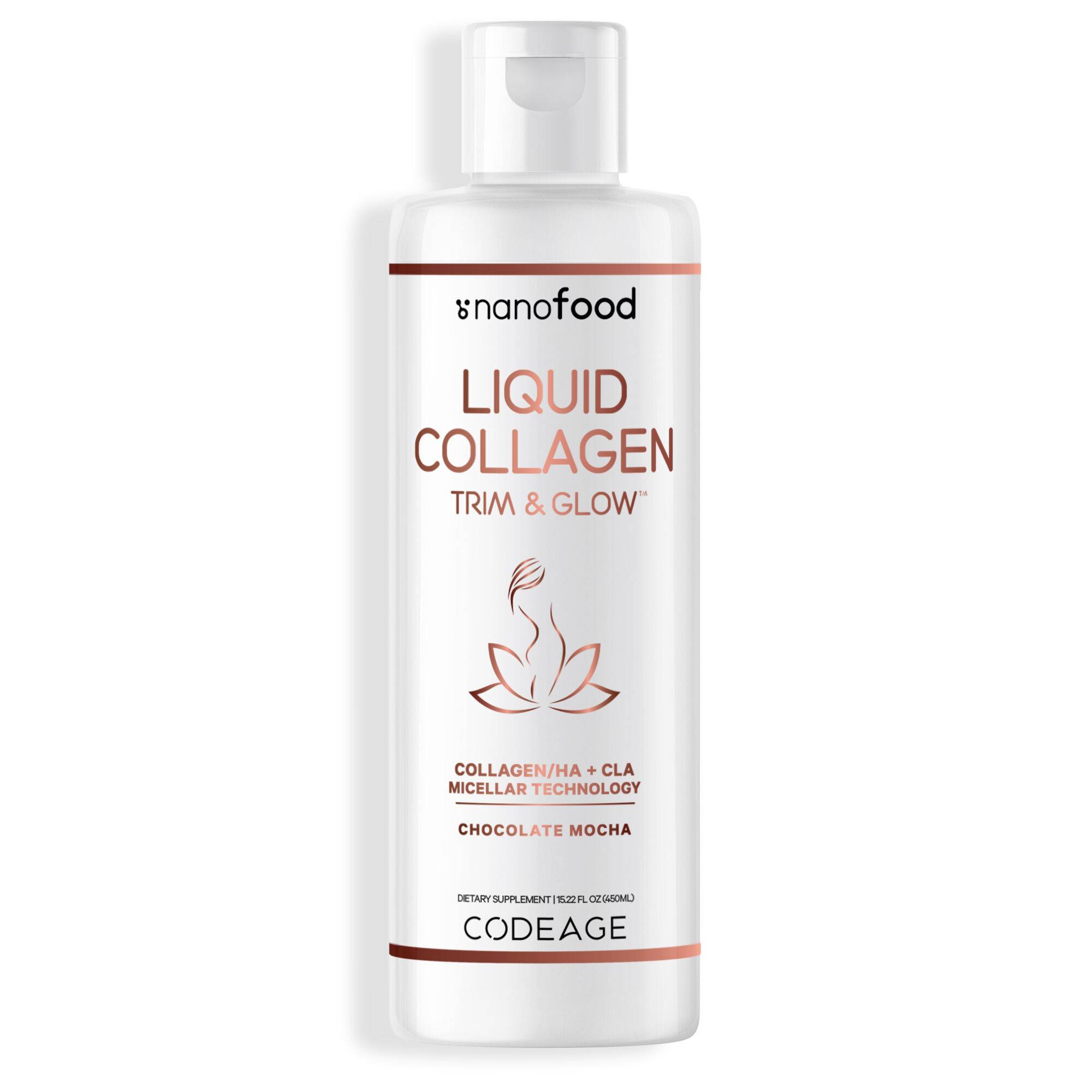 Codeage Liquid Collagen Trim & Glow Chocolate Flavor
