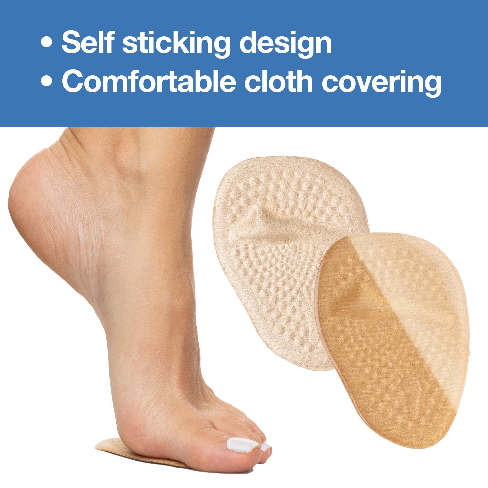 ZenToes Ball of Foot Shoe Inserts for High Heels, Fabric Covered Gel ...