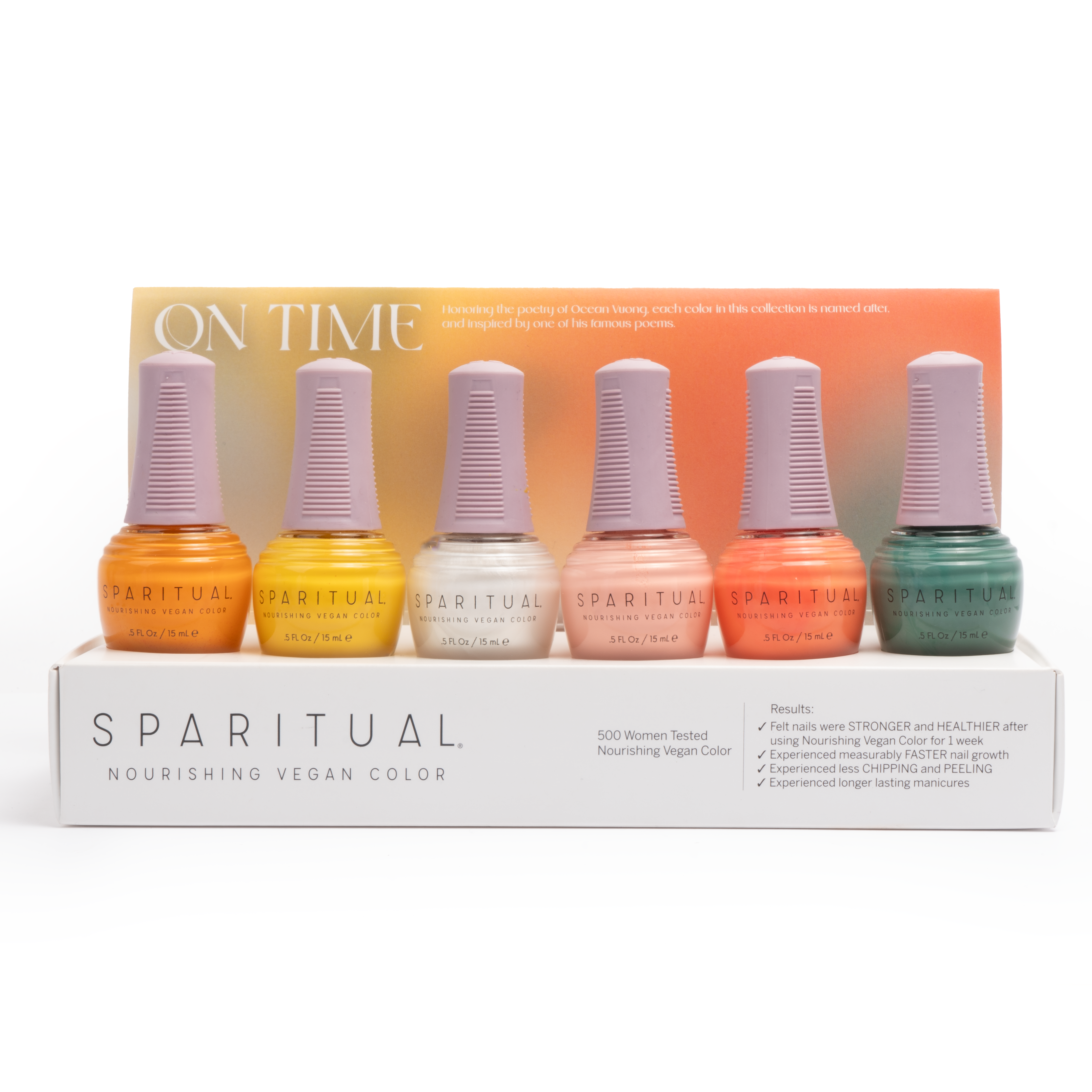 SPARITUAL On Time Summer Collection 6pc Set with Display