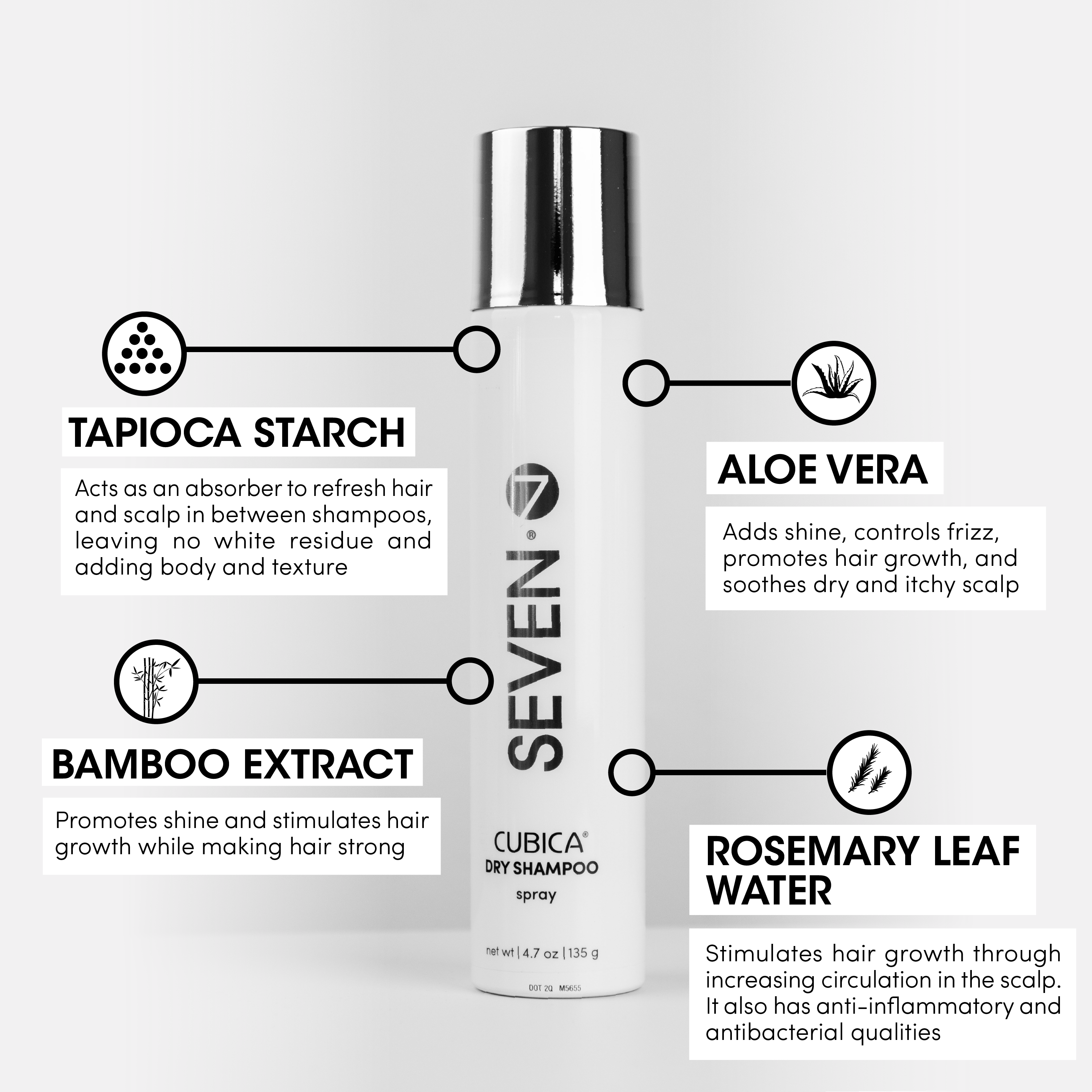 SEVEN haircare Cubica DRY Shampoo Spray