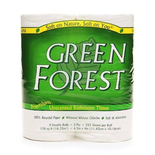 Green Forest Unscented Bathroom Tissue (12x4PK)