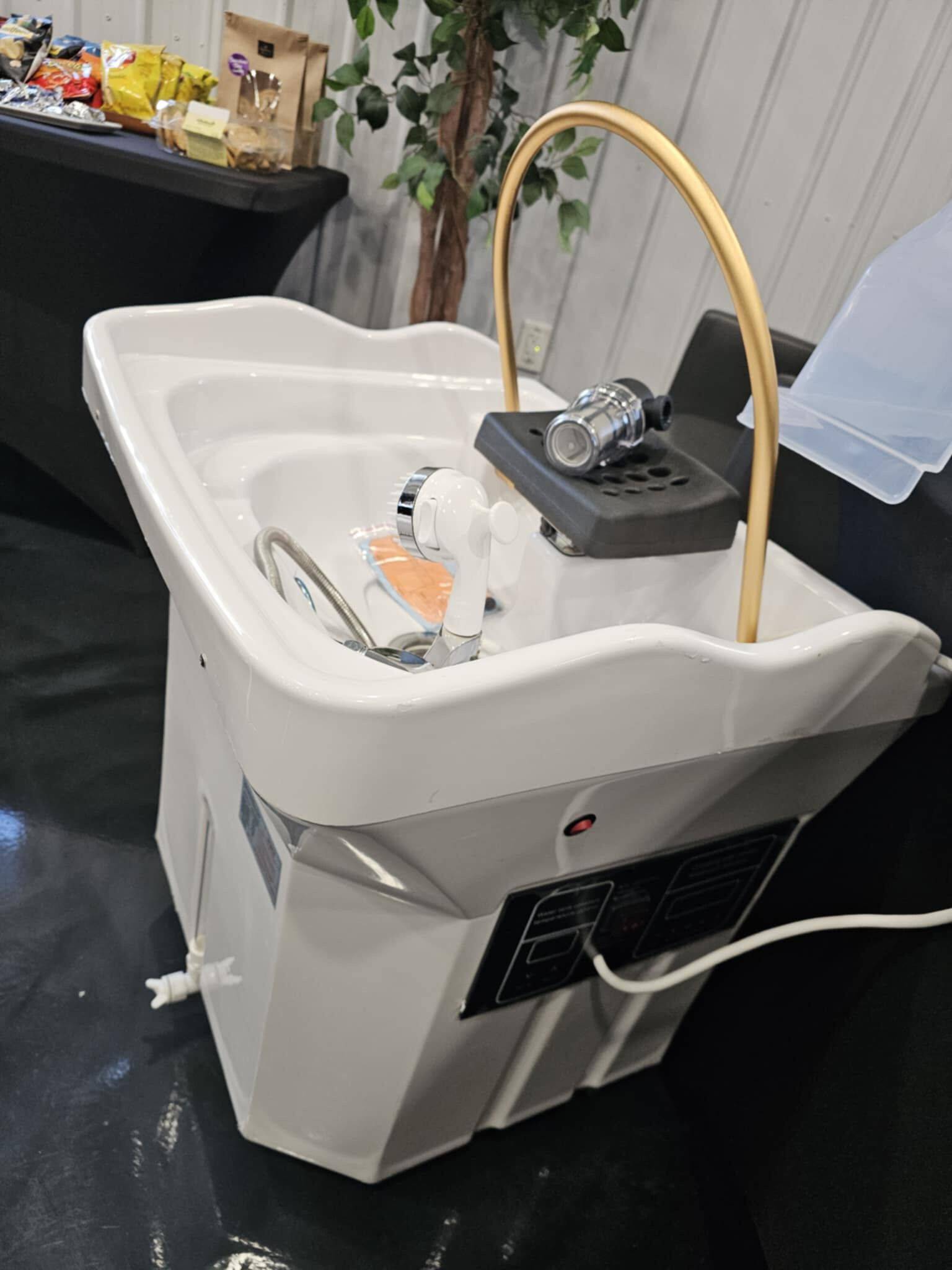 NcLux Head Spa Equipment White Portable Japanese Head Spa - No Plumbing ...
