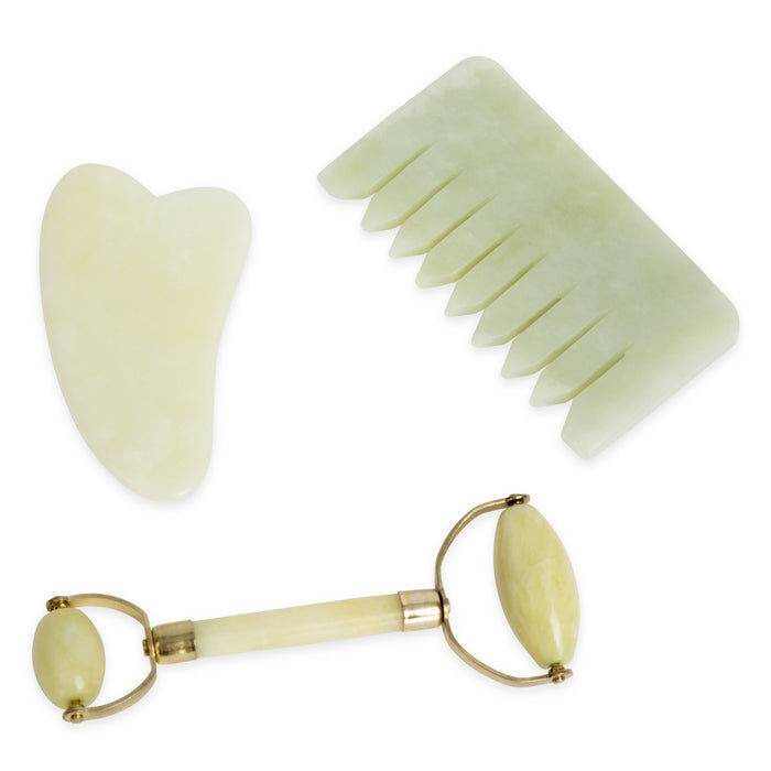 White Lotus Beauty Genuine Crystal Comb Chemical Free Jade