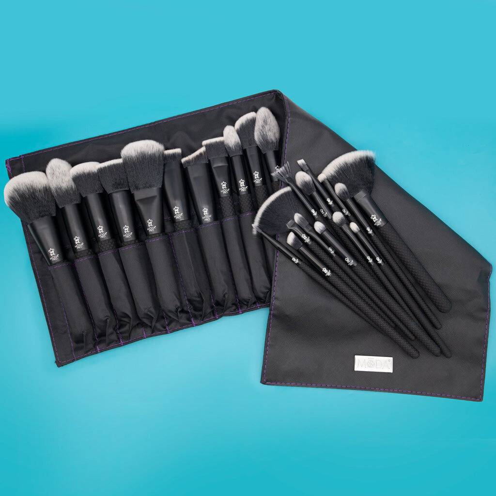 MODA Pro 25pc Full Face Wrap Makeup Brush Kit