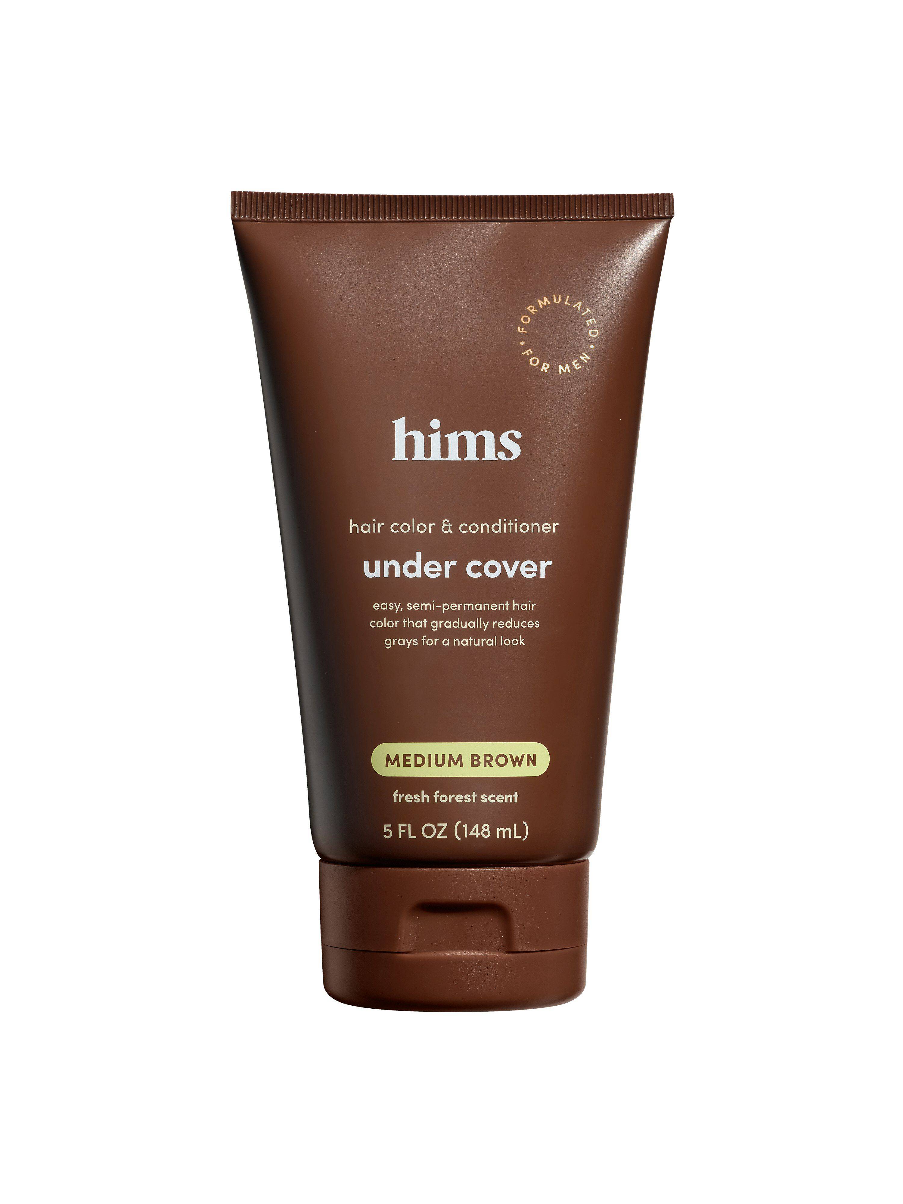 Hims Under Cover 2 in 1 Color Depositing Hair Conditioner - Med Brown