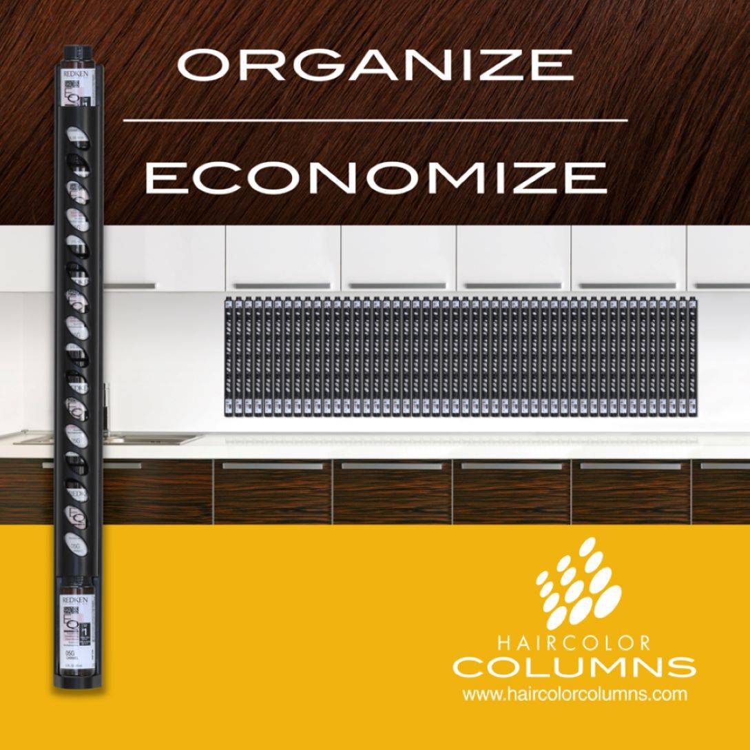 Hair Color Columns Liquid Color Storage