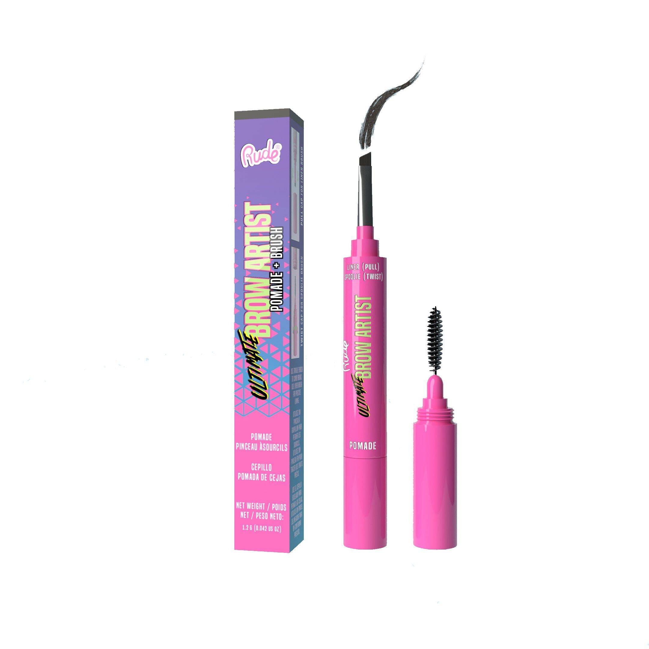 Rude Cosmetics Ultimate Brow Artist Pomade And Brush