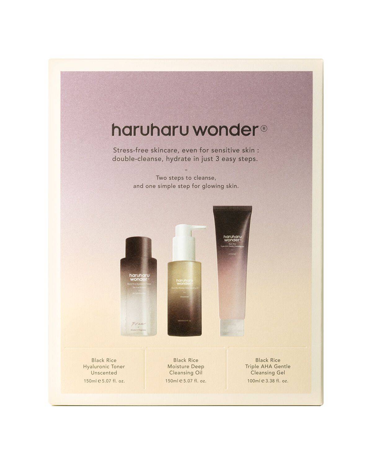 haruharu wonder Cleanse & Glow Set