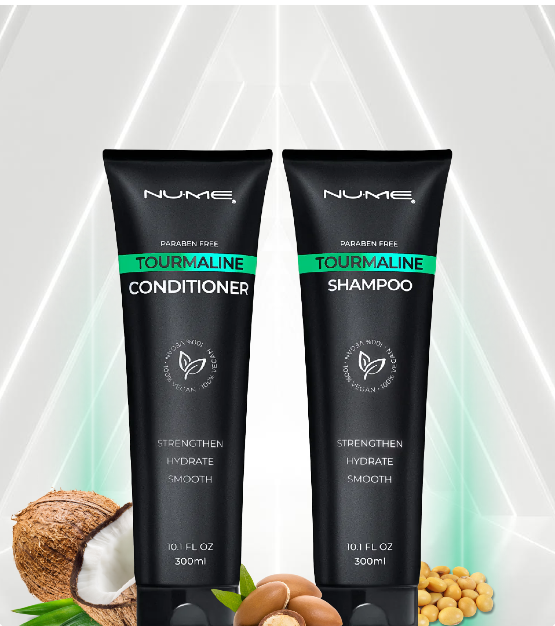 NuMe Vegan Tourmaline Shampoo & Conditioner Duo