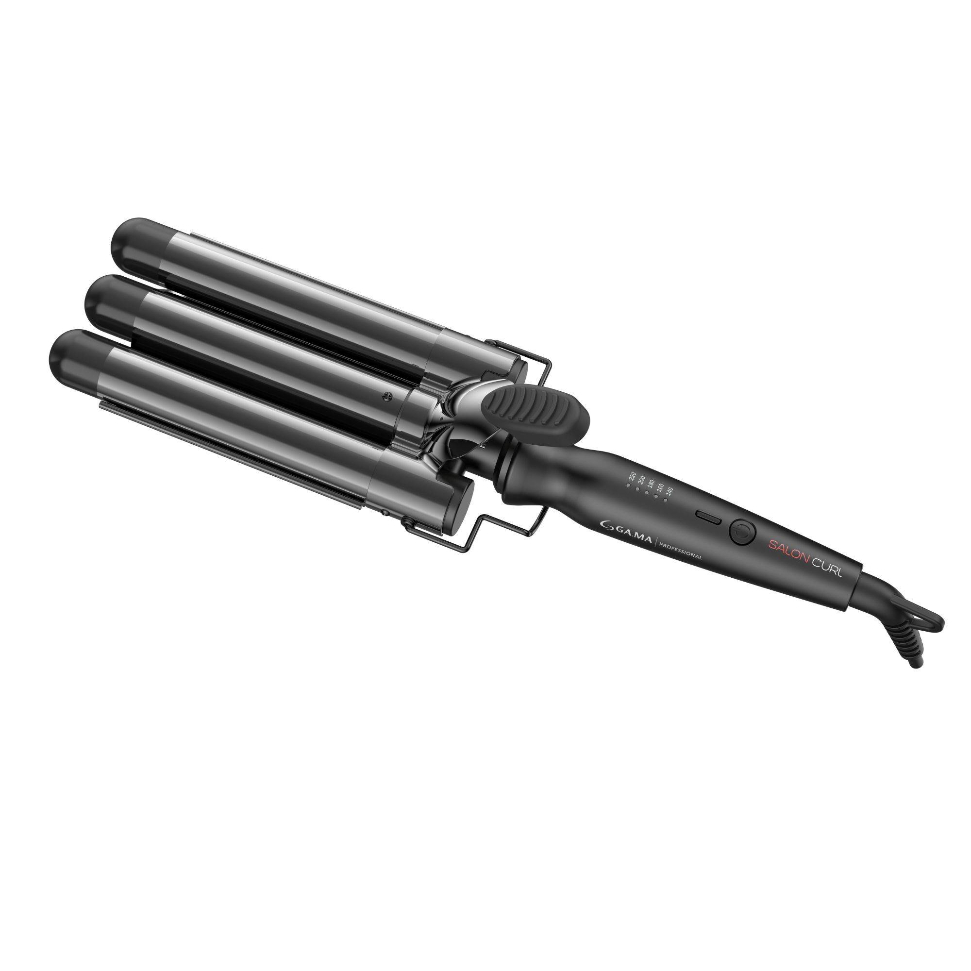 GA.MA Italy Professional Curling Iron Silk Chrome Triferro