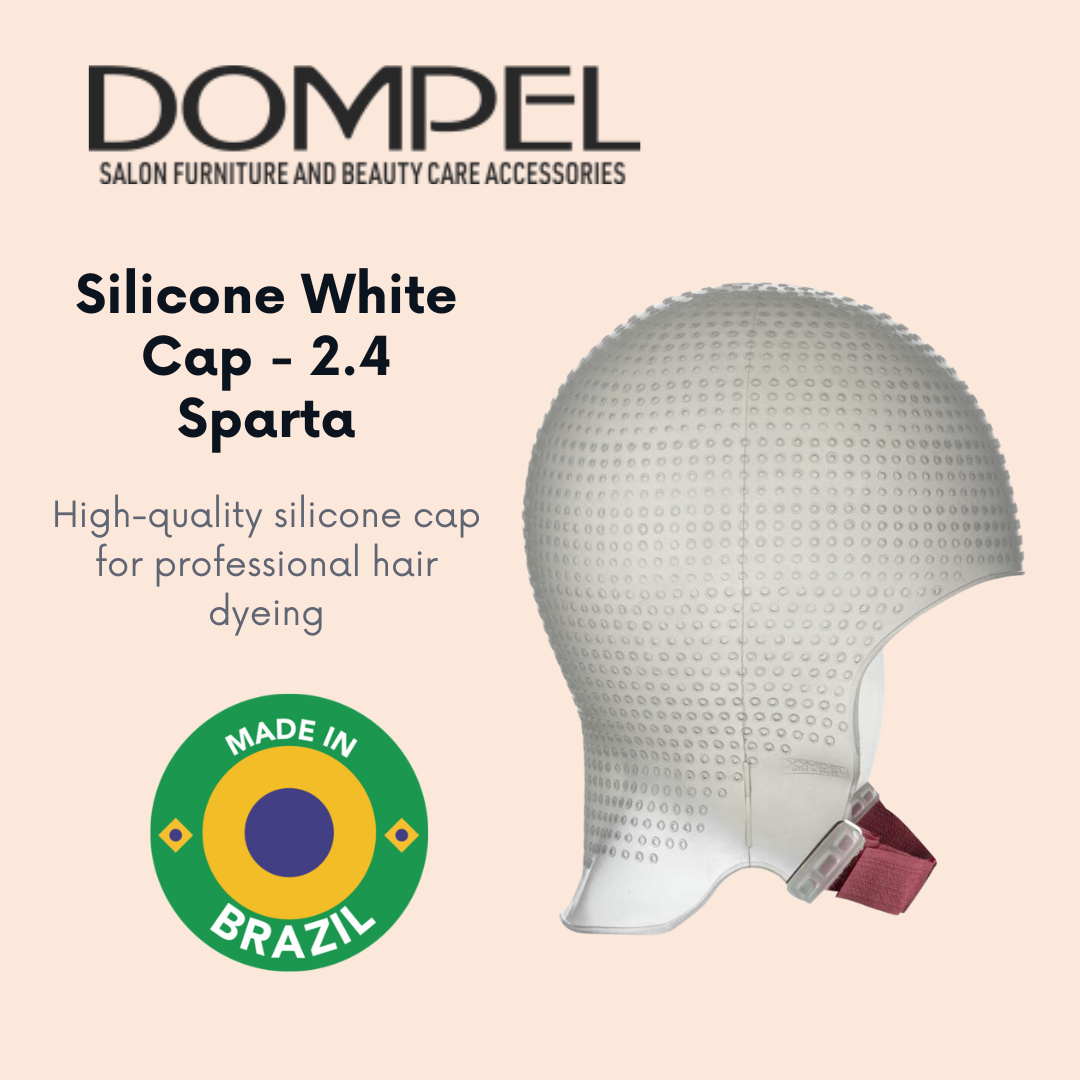 DOMPEL Sparta 2.4K Silicone Highlight Hair Cap Color White