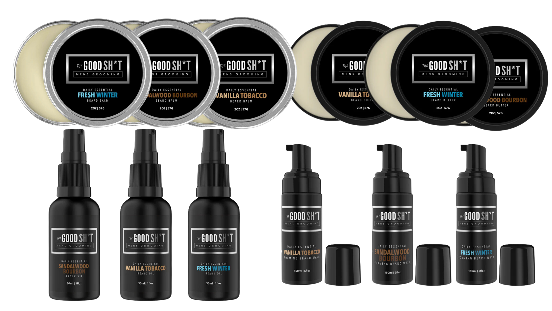 The Good Sh*t Mens Grooming Barber/Salon Beard Starter Pack #1