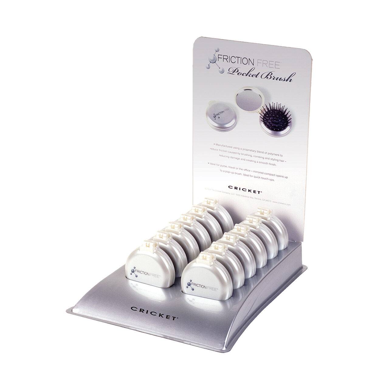 Cricket Friction Free Pocket Brush 12 Piece Display