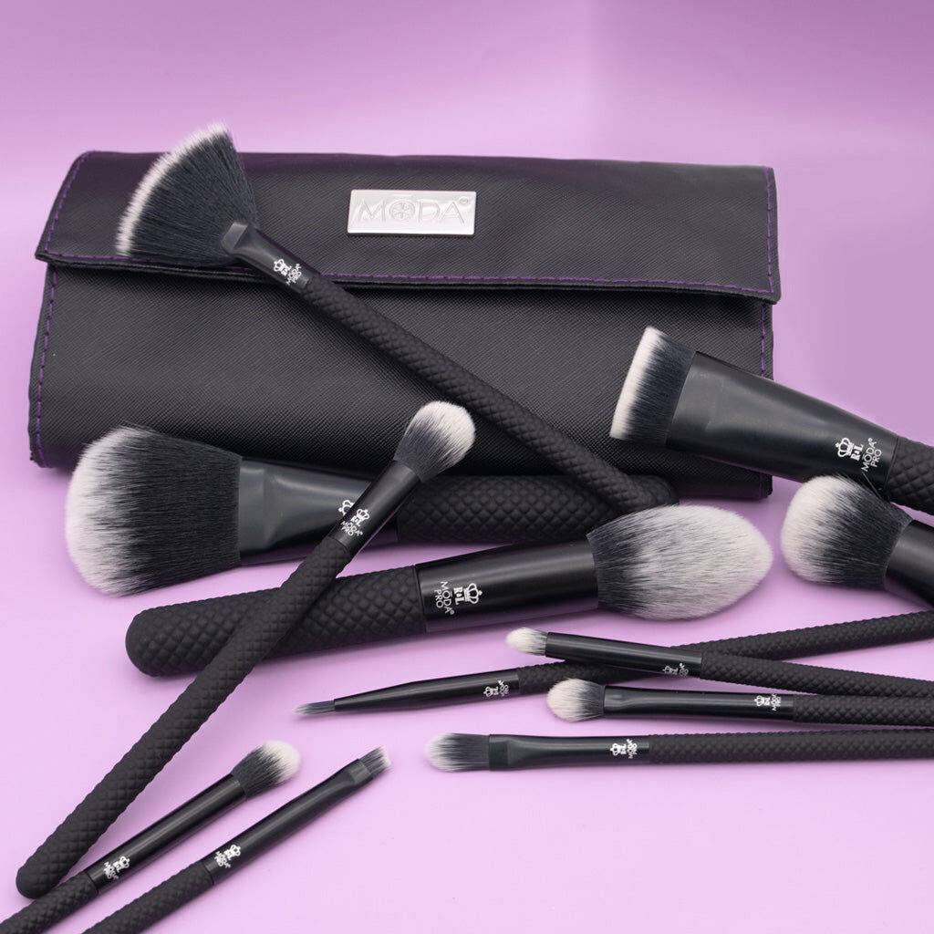 MODA Pro 13pc Full Face Wrap Makeup Brush Kit