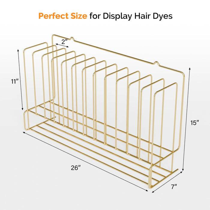 OmySalon HCRM Wall Mounted Hair Color Dye Tube Organizer Storage Rack