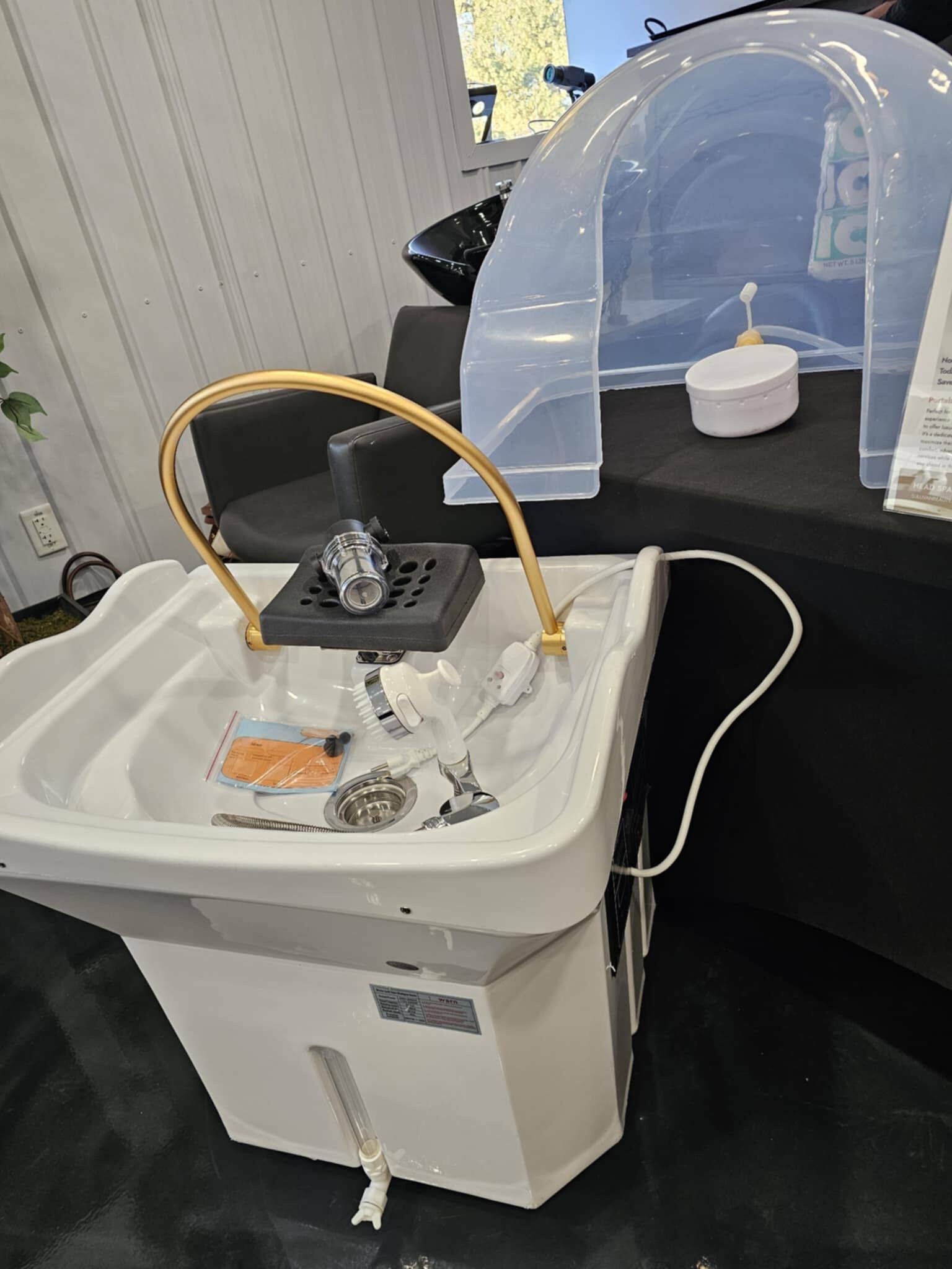 NcLux Head Spa Equipment White Portable Japanese Head Spa - No Plumbing ...