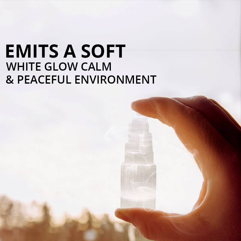 NORTHLANDZ Himalayan Glow Selenite Crystal Skyscraper Tower 4" Each - 3 pcs