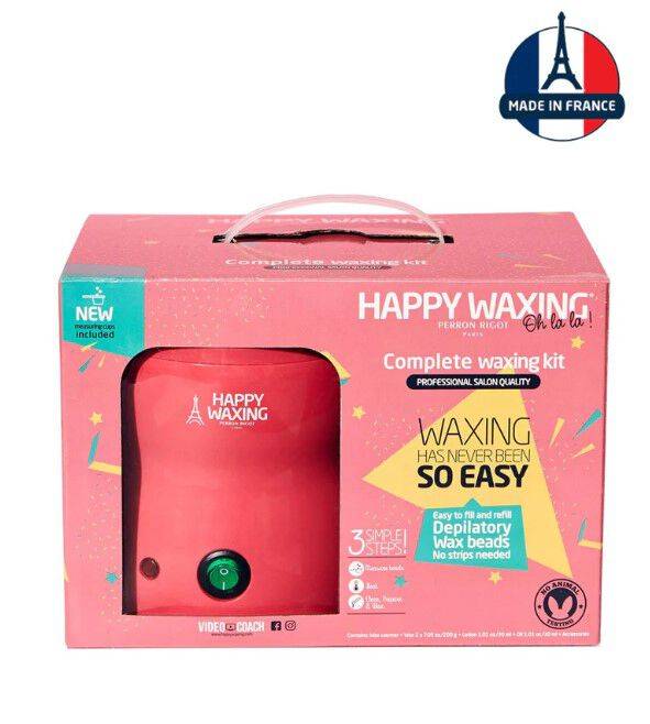 Happy Waxing by Perron Rigot Complete, Easy to Use Hard Wax Kit