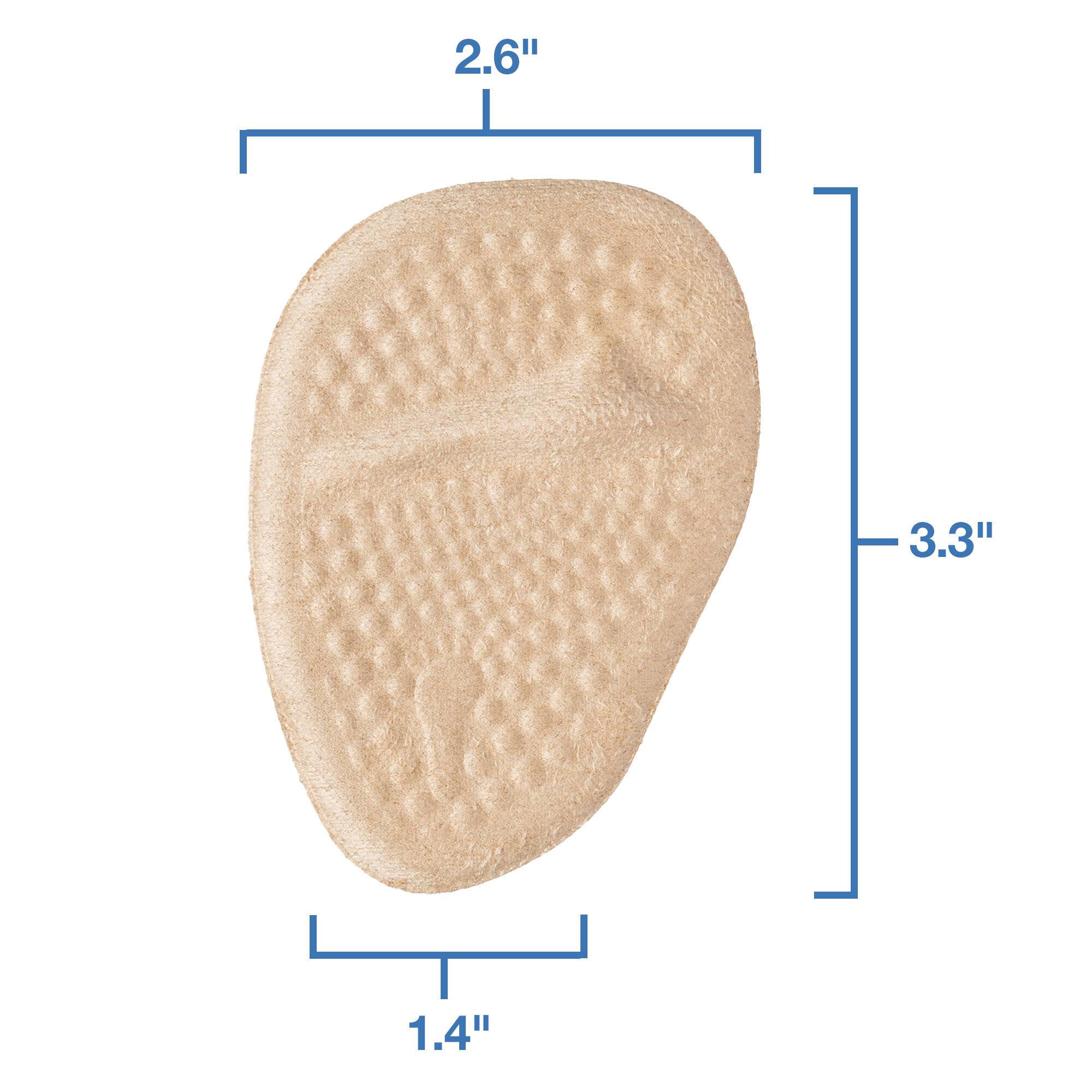 ZenToes Ball of Foot Shoe Inserts for High Heels, Fabric Covered Gel ...