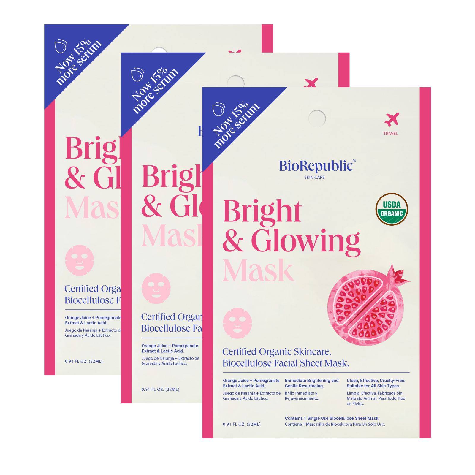 BioRepublic SkinCare Bright & Glowing Mask