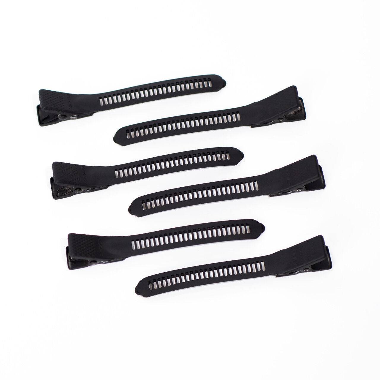 Cricket Super Grip Clips Black (Rubberized) 6pc Pack