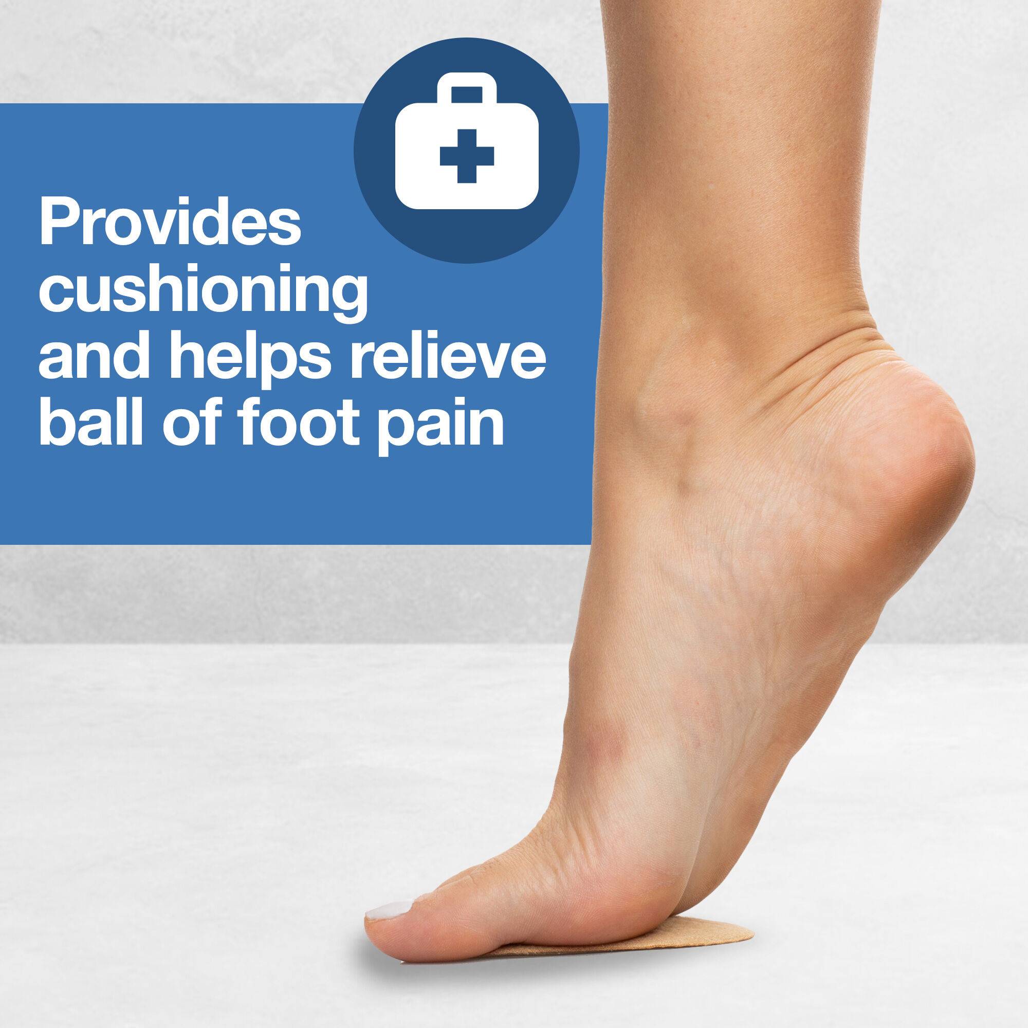 ZenToes Ball of Foot Shoe Inserts for High Heels, Fabric Covered Gel ...