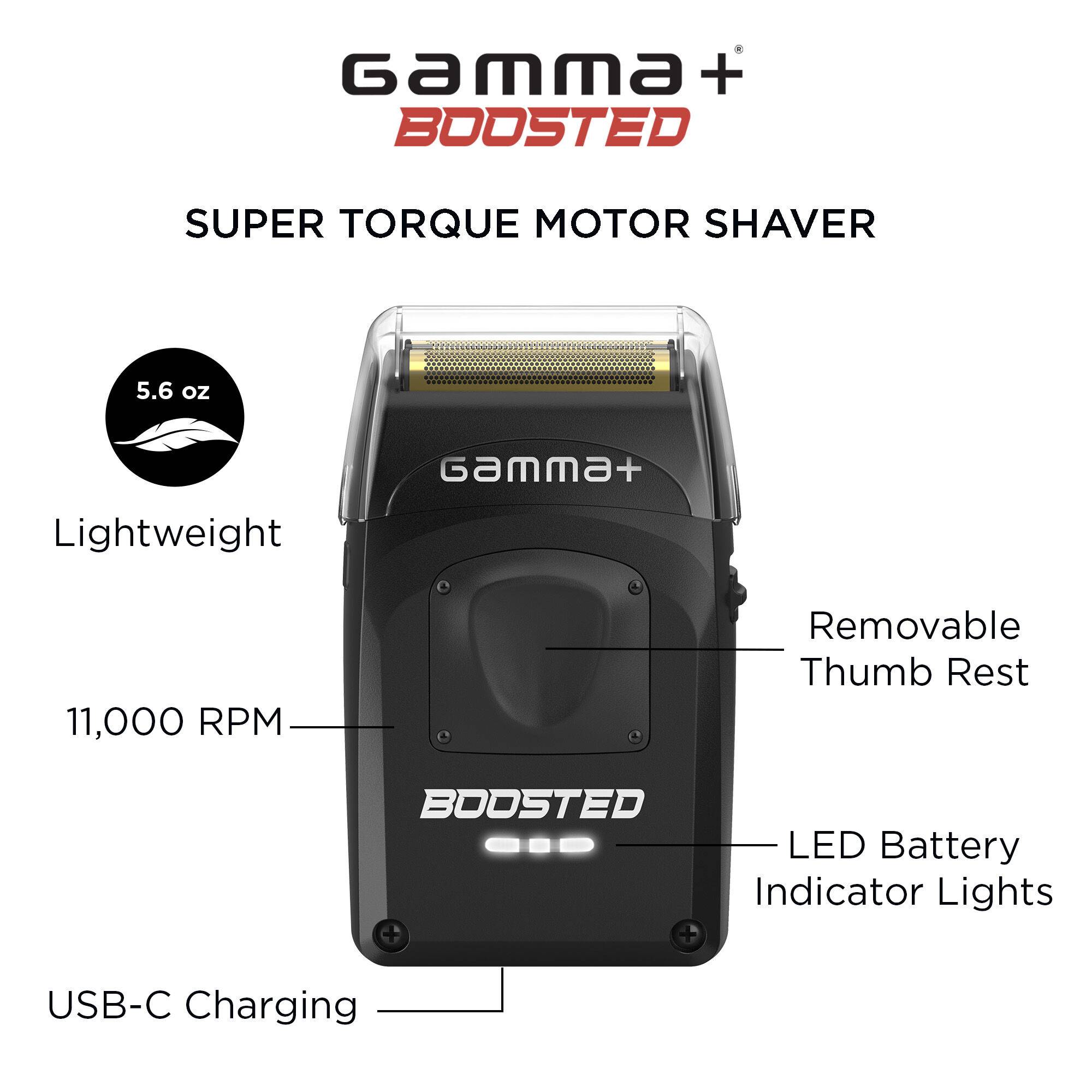 GAMMA+ Boosted Cordless Double Foil Shaver, USB-C with Micro Trimmer