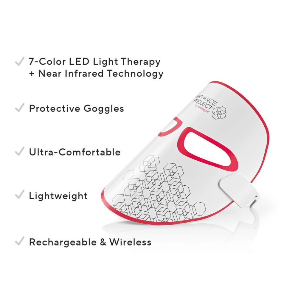 Mirabella Beauty Phototherapy 7-Color LED Facial Mask with Near Infrared