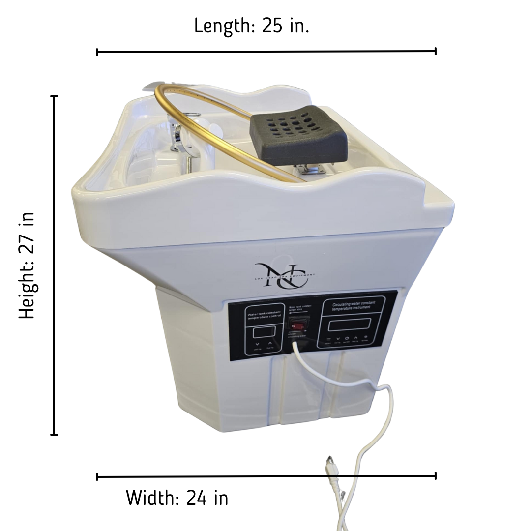 NcLux Head Spa Equipment White Portable Japanese Head Spa - No Plumbing ...