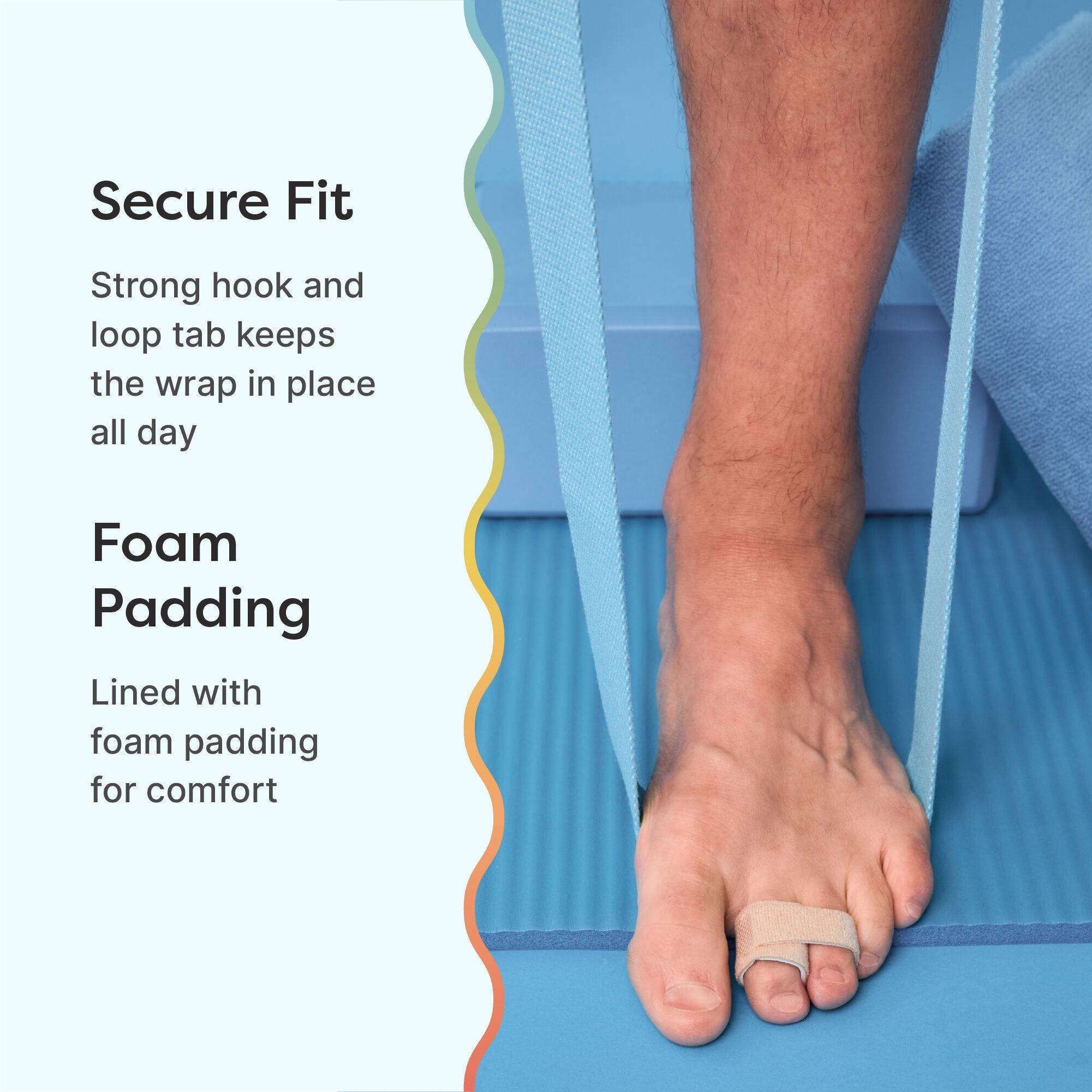 ZenToes Reusable Fabric Toe Wraps for Broken or Hammertoes