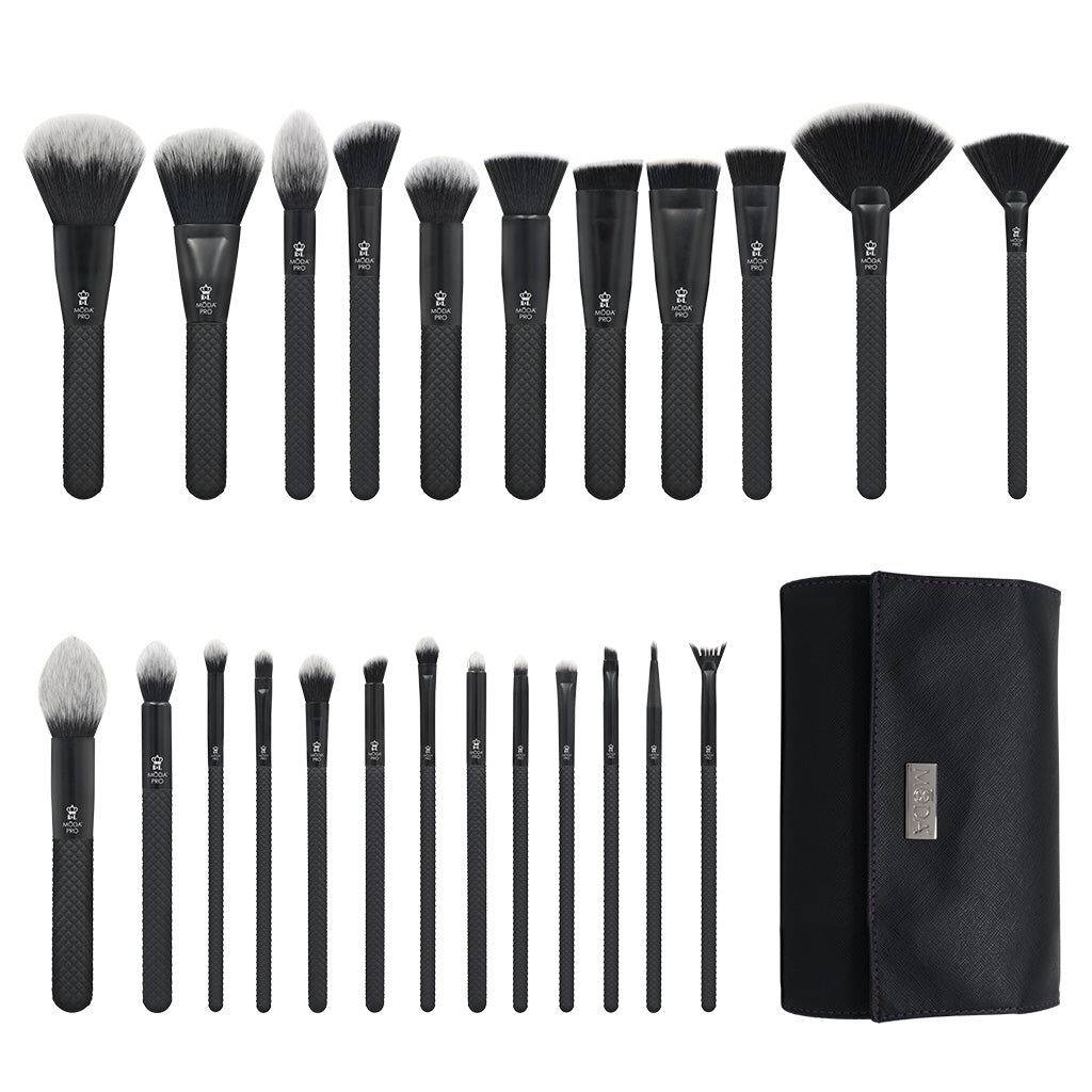 MODA Pro 25pc Full Face Wrap Makeup Brush Kit