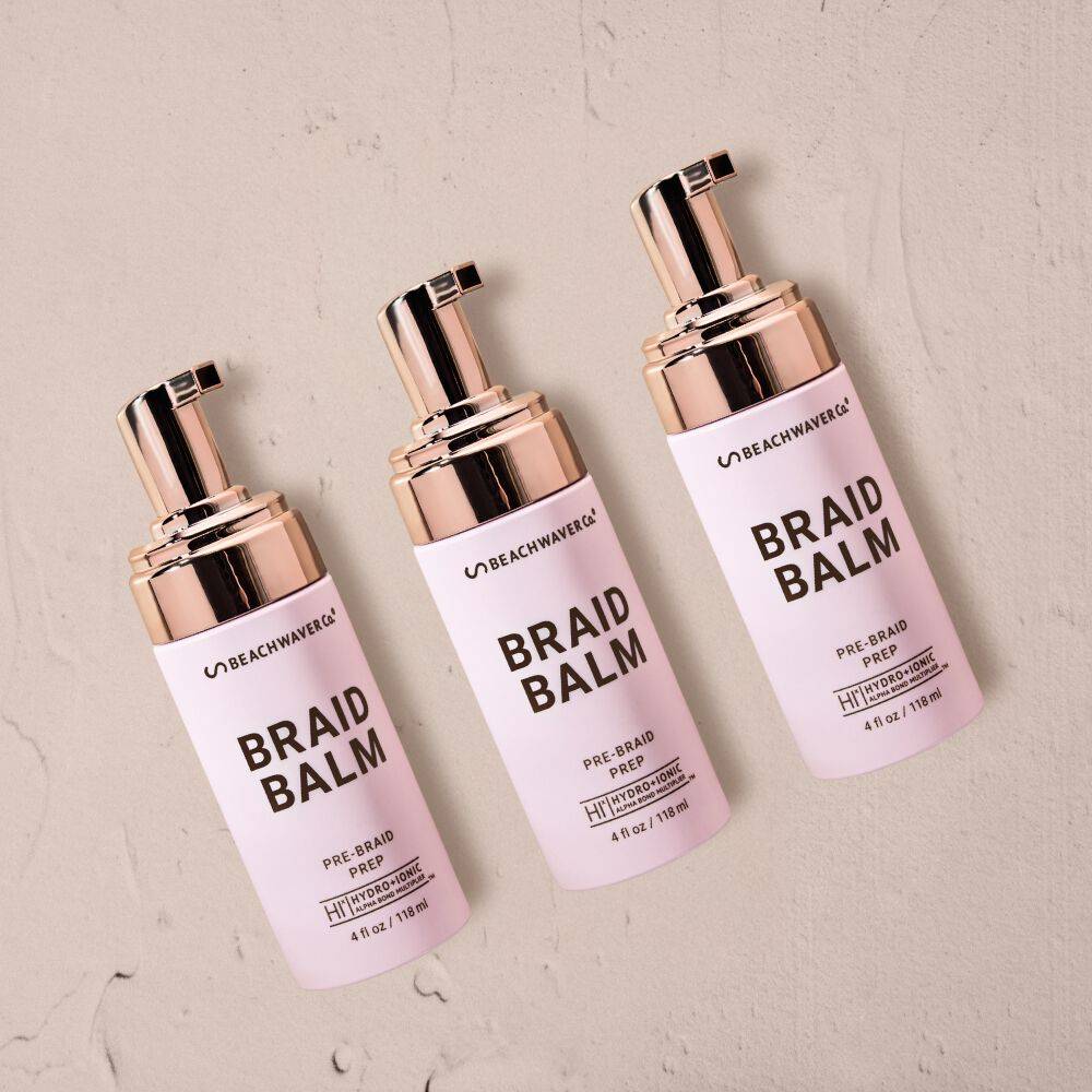 The Beachwaver Co Braid Balm Pre-Braid Prep - 3 Pack