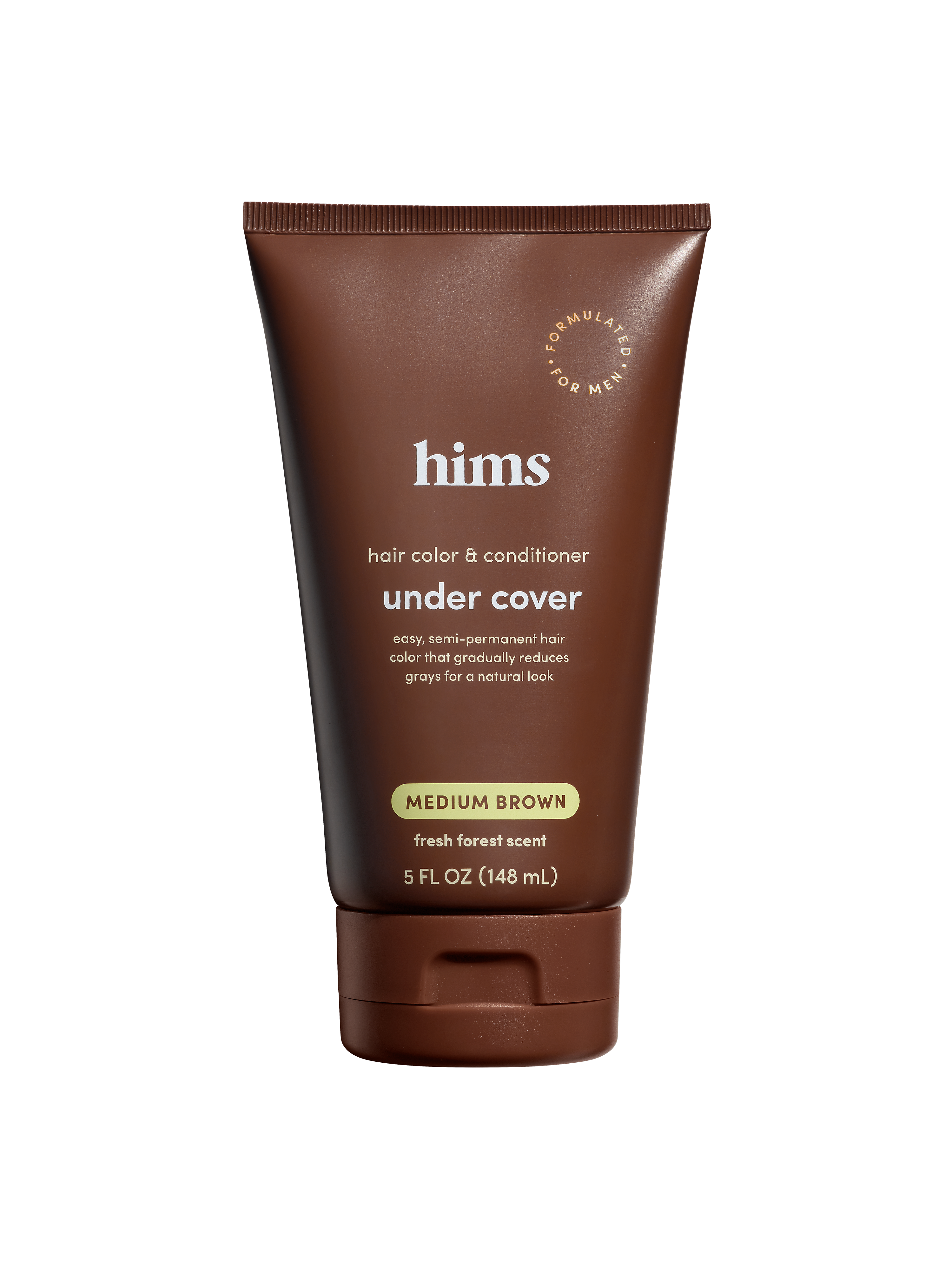 Hims Under Cover 2 in 1 Color Depositing Hair Conditioner - Med Brown