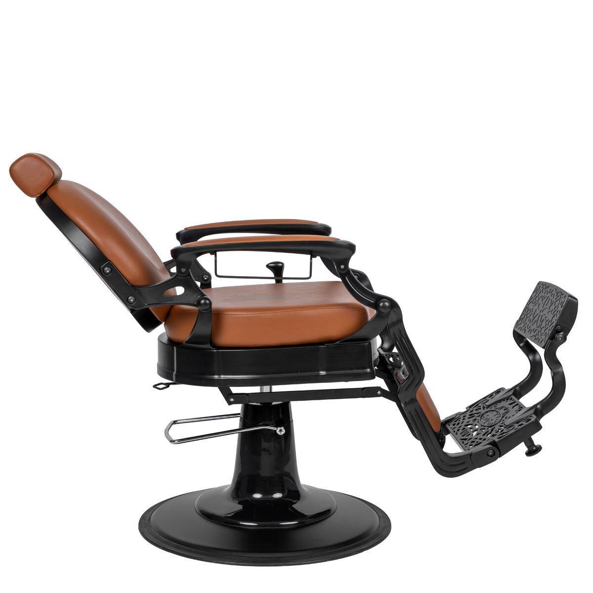 Minerva Beauty Valkyrie Barber Chair in Camel