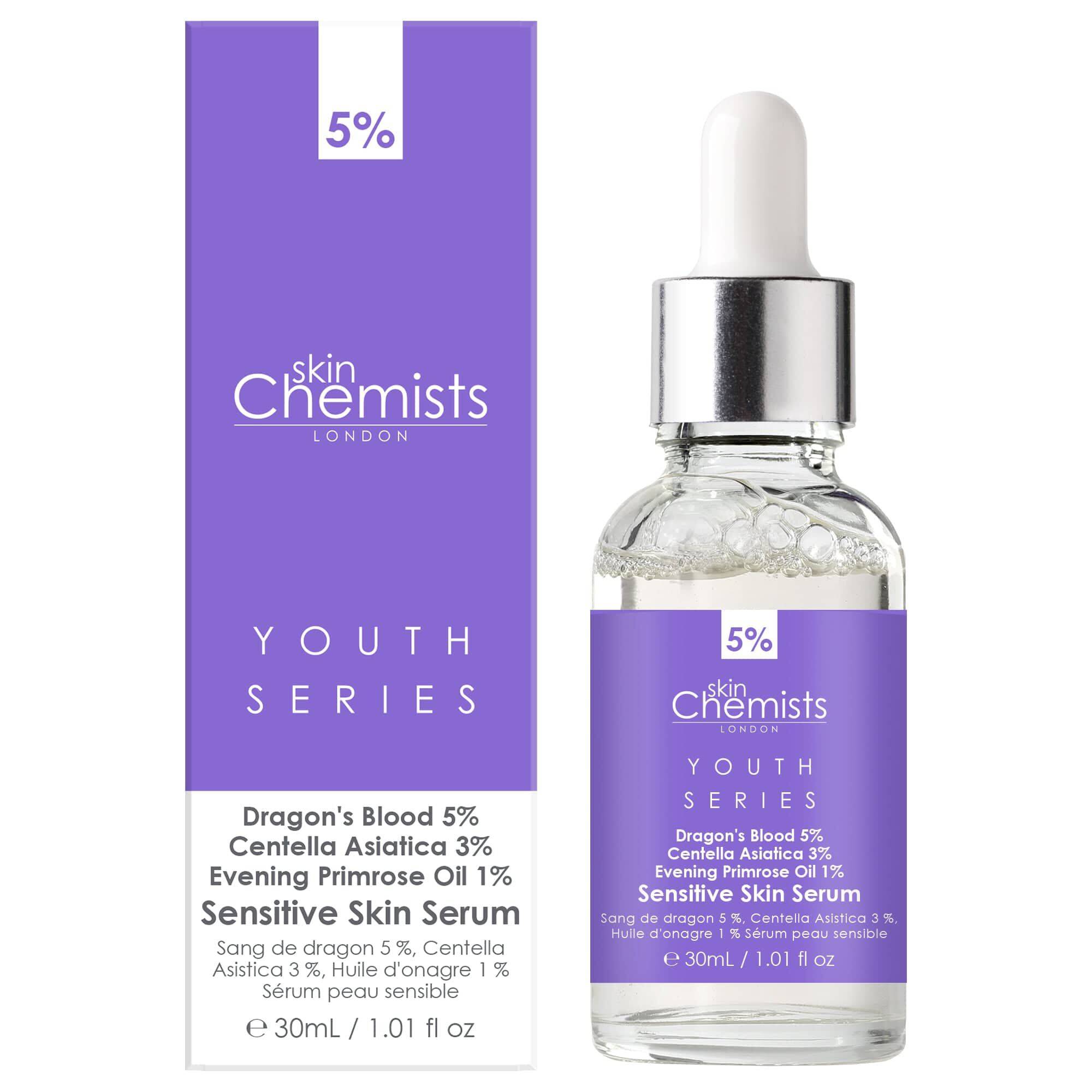 skinChemists Sensitive Skin Serum 30ml Dragon's Blood 5%, Centella ...