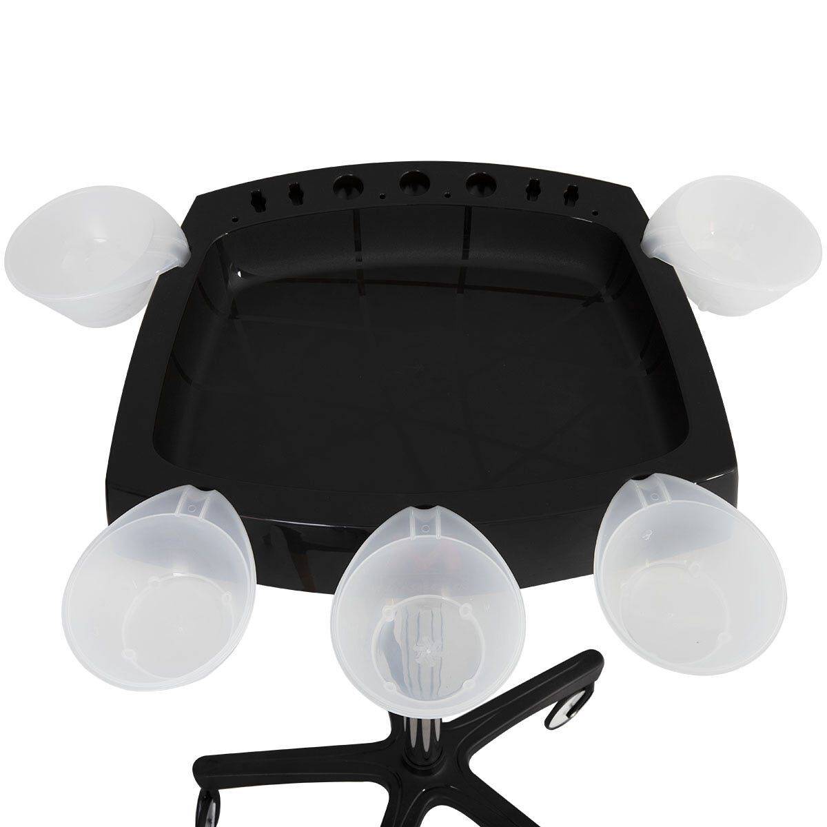 Minerva Beauty Balayage Stain-Proof Color Trolley in Black