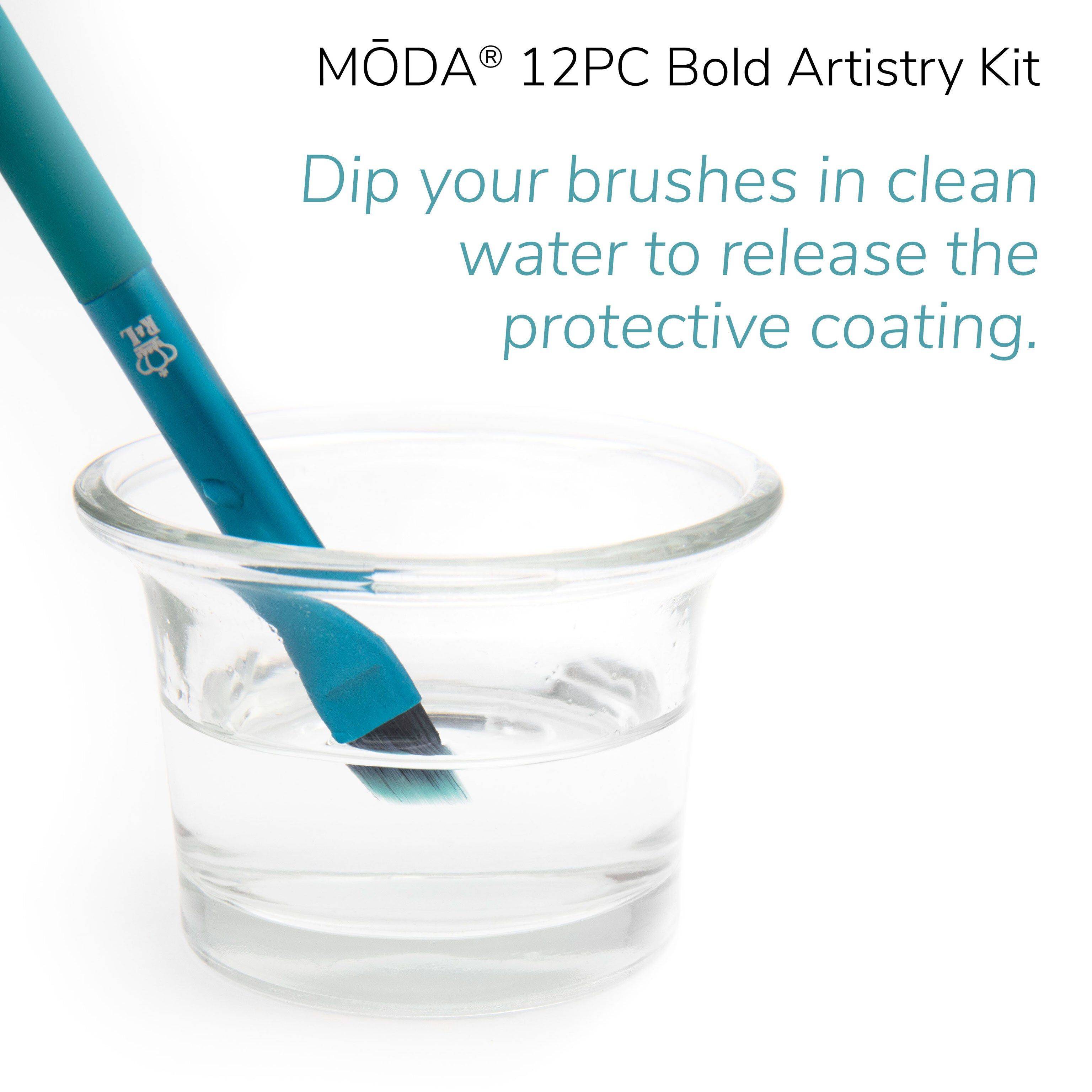 MODA 12pc Bold Artistry Makeup Brush Kit